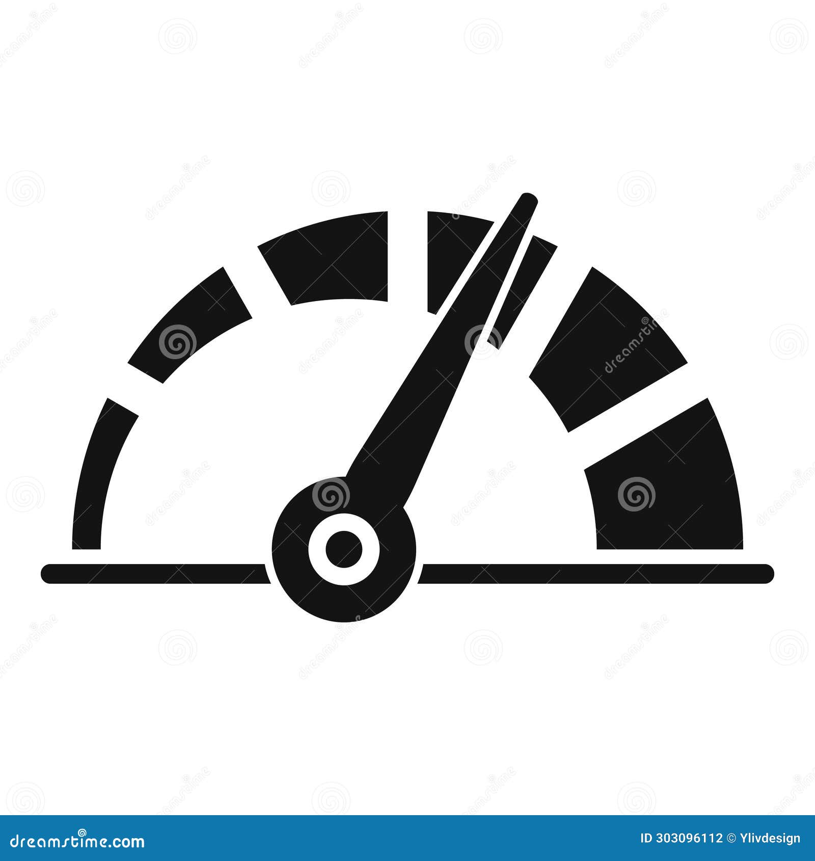 Speedometer Panel Icon Simple Vector. Scale Run Stock Illustration ...