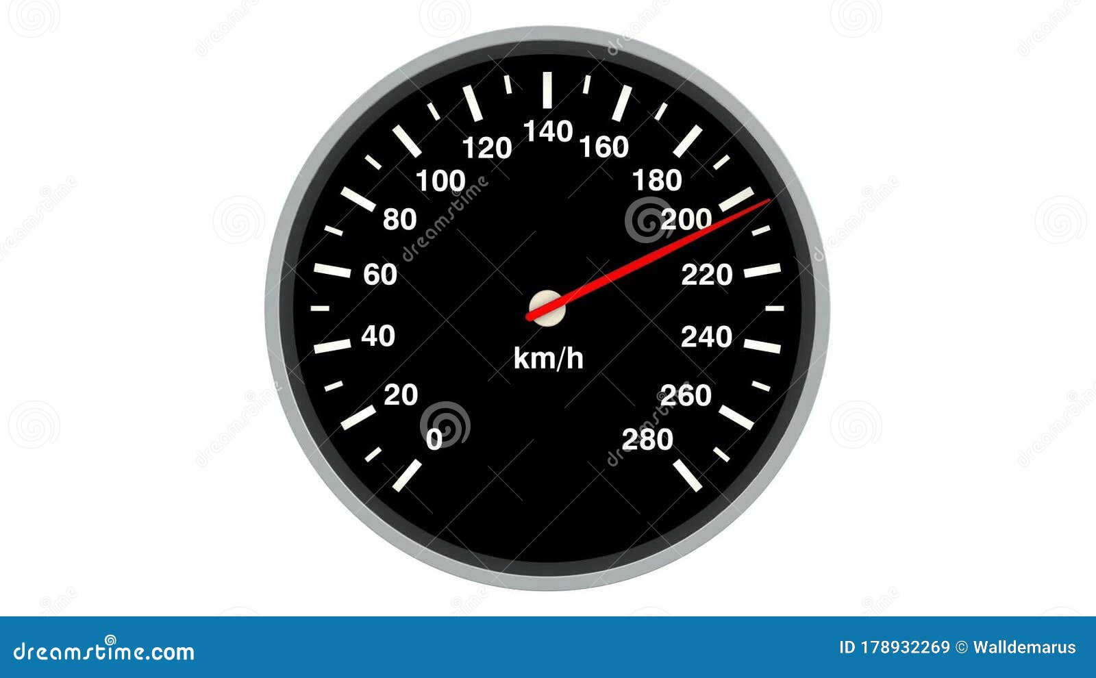 Speed meter in action stock video. Video of needle, instrument - 178932269
