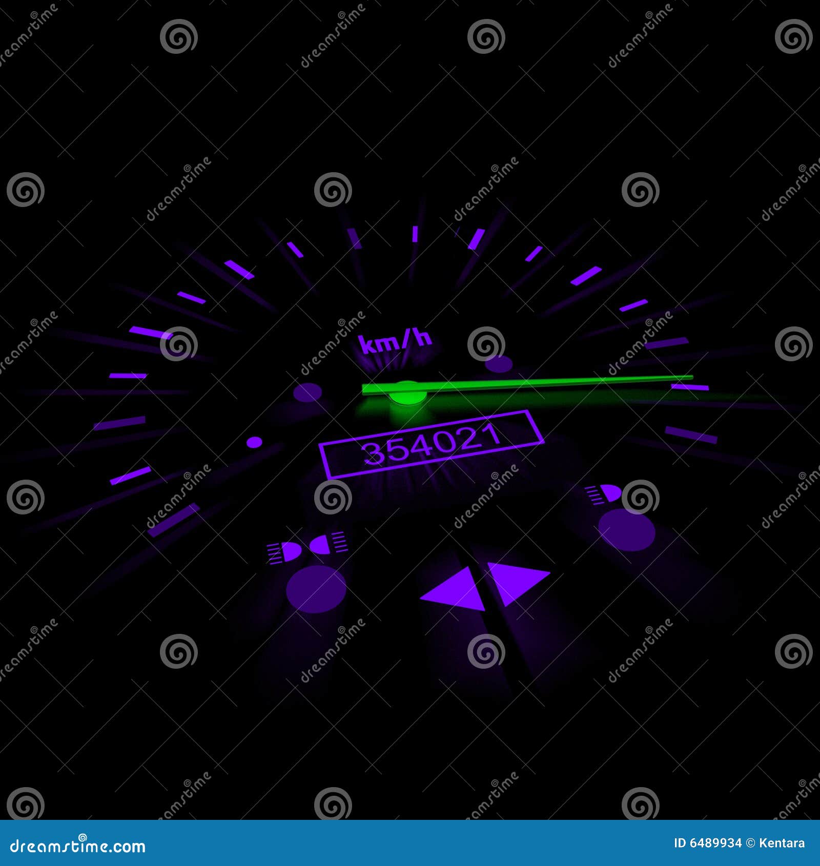 Speedometer Scale With Numbers. Vector Illustration Isolated On White ...