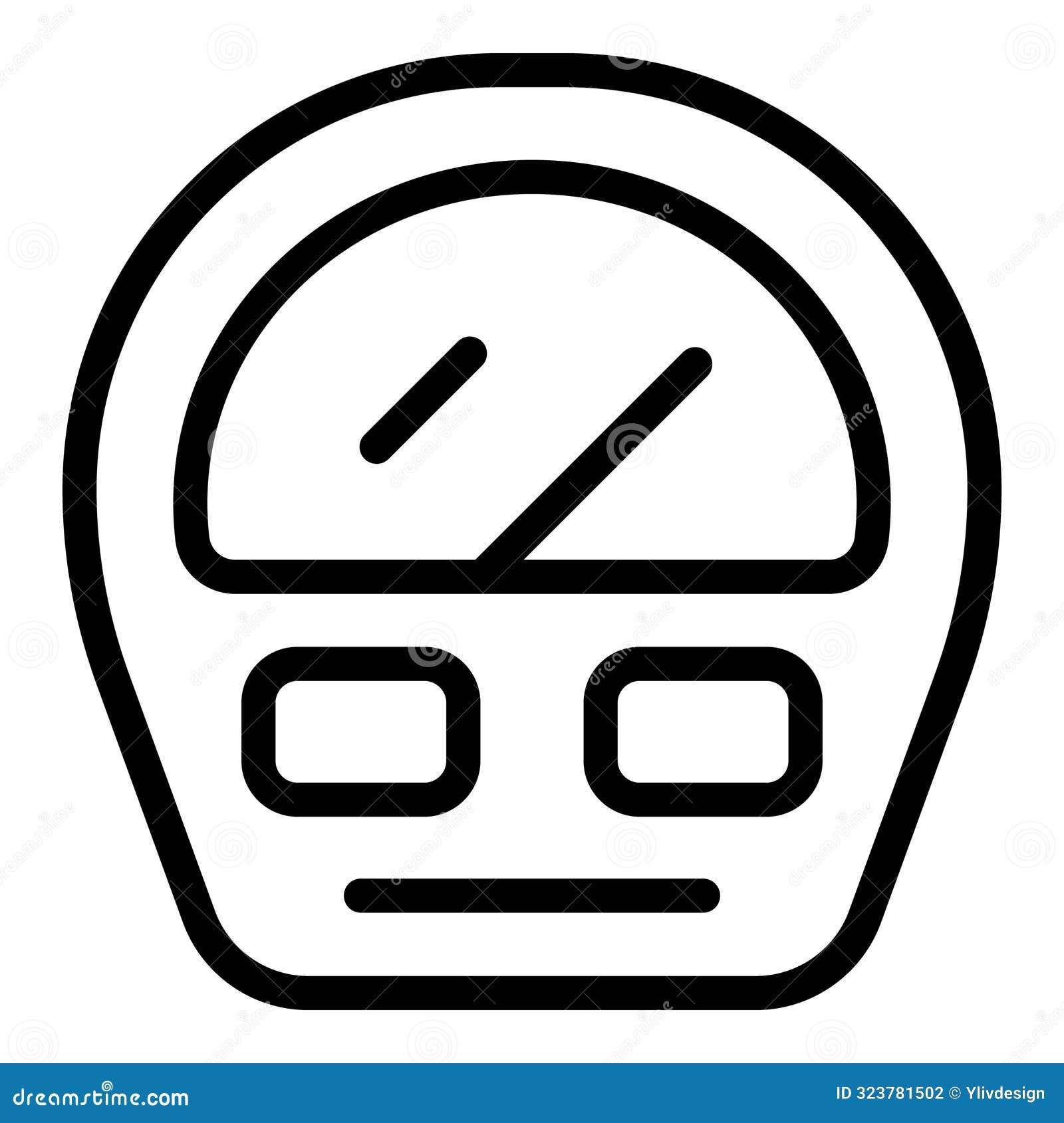 Speedometer Showing Speed Limit Icon Representing Transportation and ...
