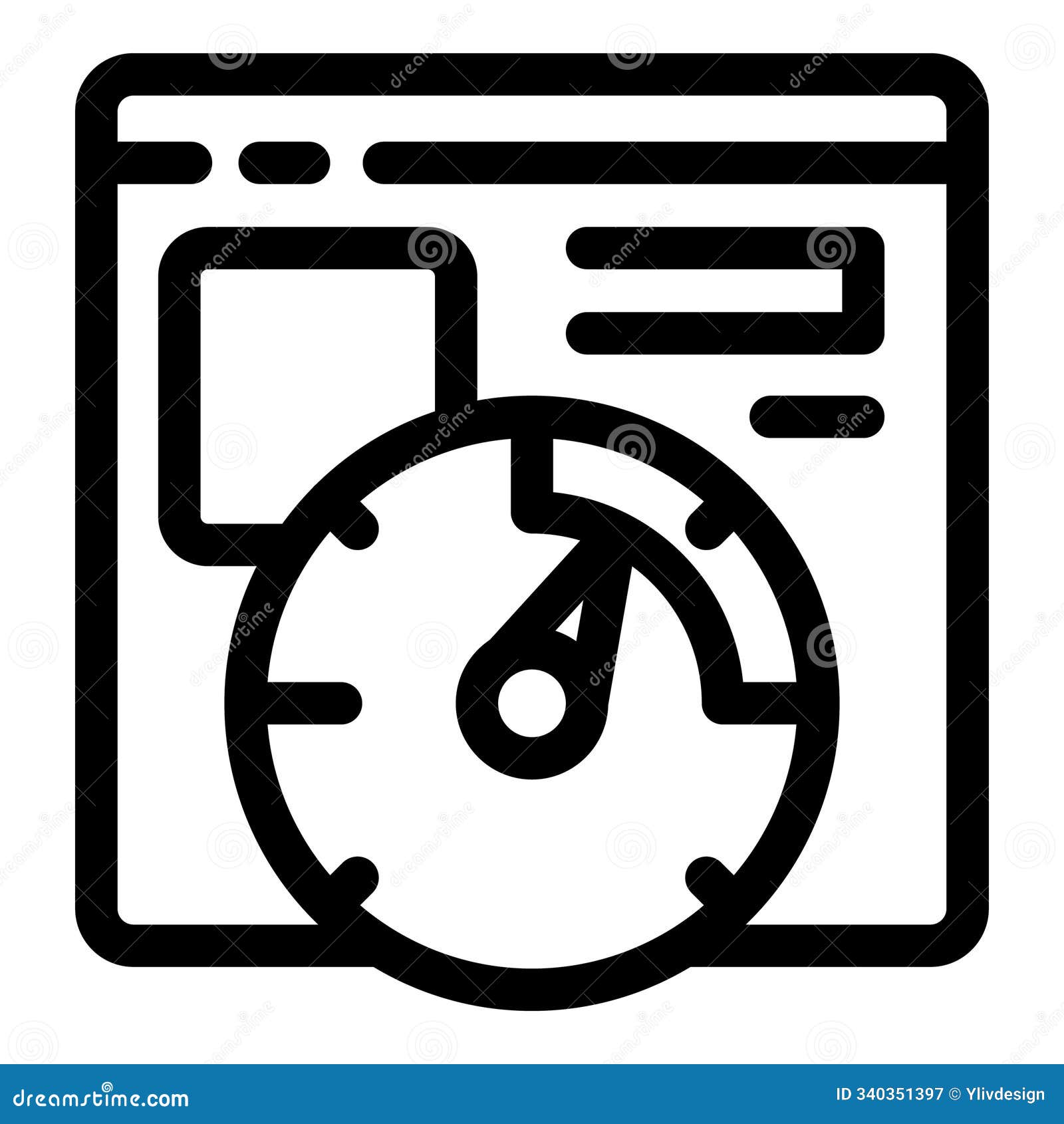 Speedometer Showing Website Loading Speed Optimization Stock Illustration - Illustration of ...