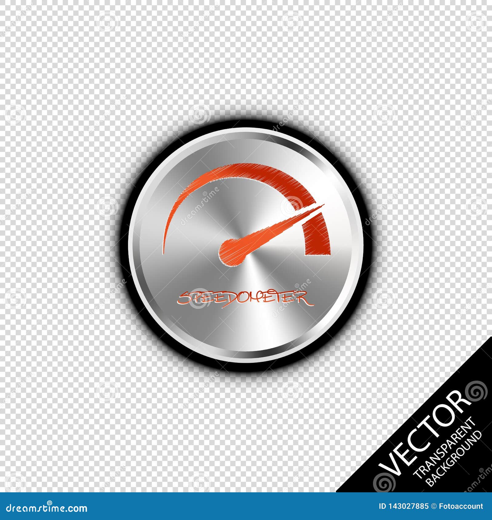 Car Speedometer At Transparent Background. Speedometer With Speed Scale ...