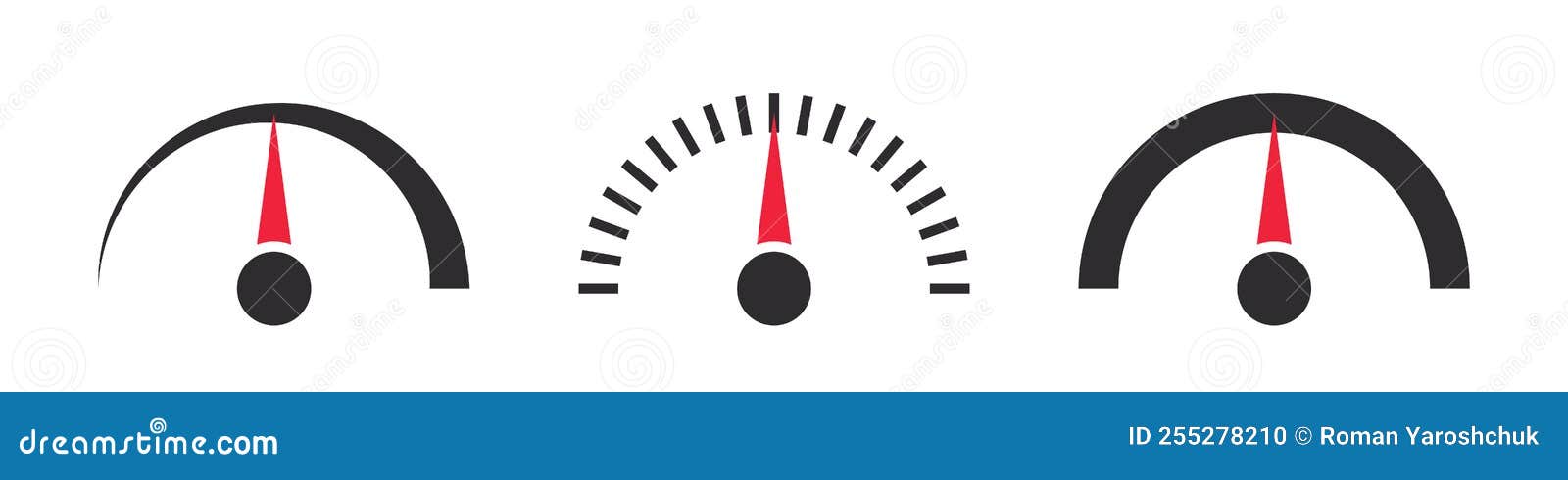 Speedometer Simple Icon. Speedometer, Tachometer, Indicator Icons. Performance Measurement Stock ...