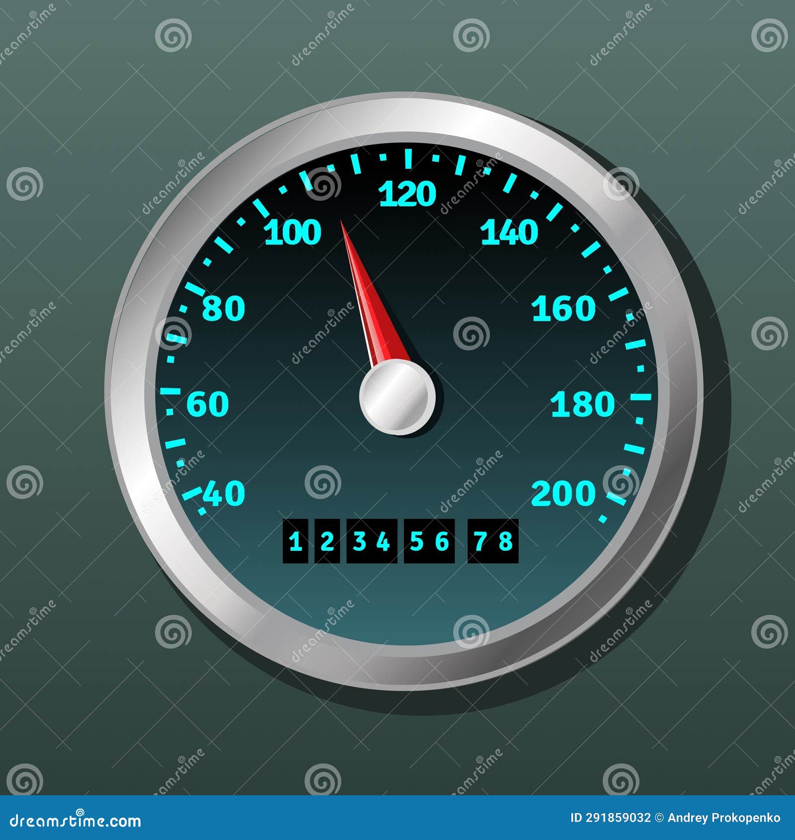 Speedometer Speed. Fast Driving by the Driver Stock Vector ...