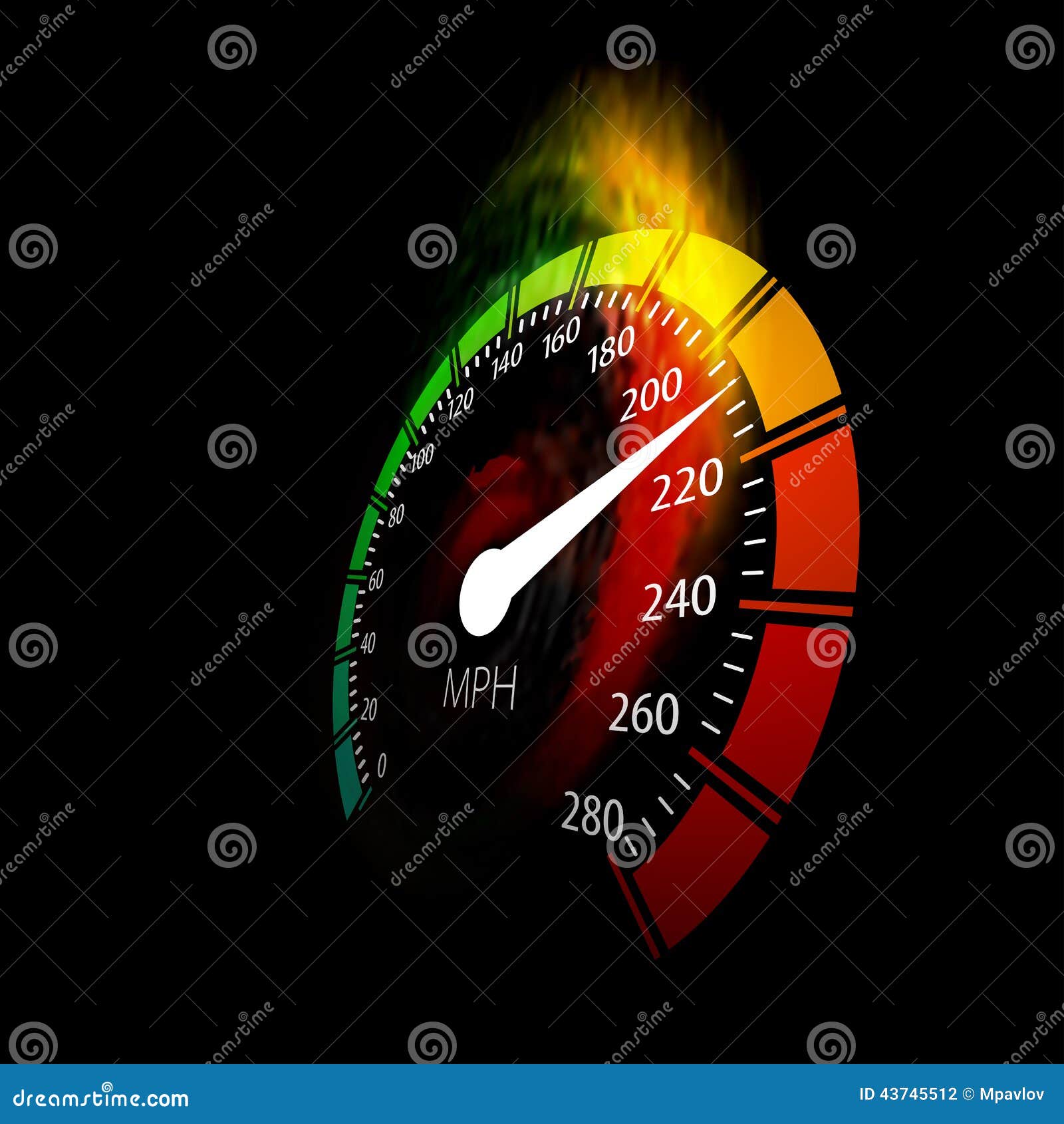 Speed Fire Bike Cartoon Vector | CartoonDealer.com #28086123