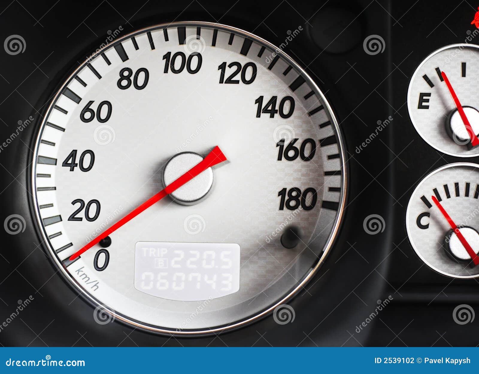 Speedometer Of Sport Car Stock Photography - Image: 2539102