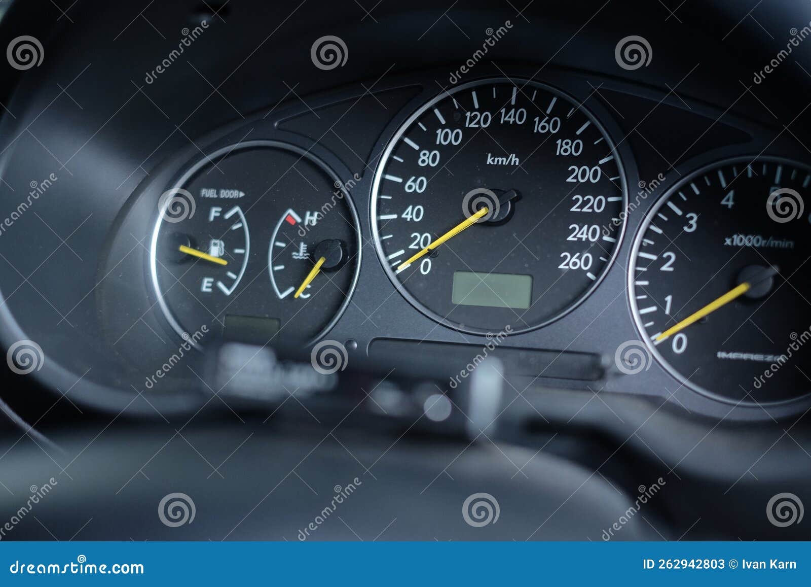 Speedometer subaru wrx sti stock image. Image of wheel - 262942803