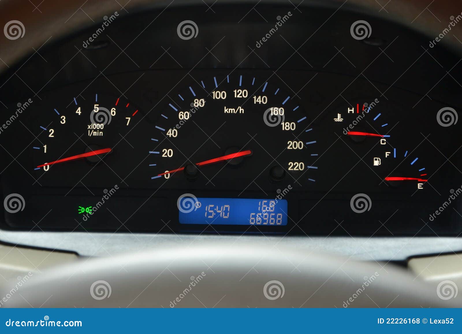 Speedometer and a Tachometer Stock Photo - Image of movement, auto ...