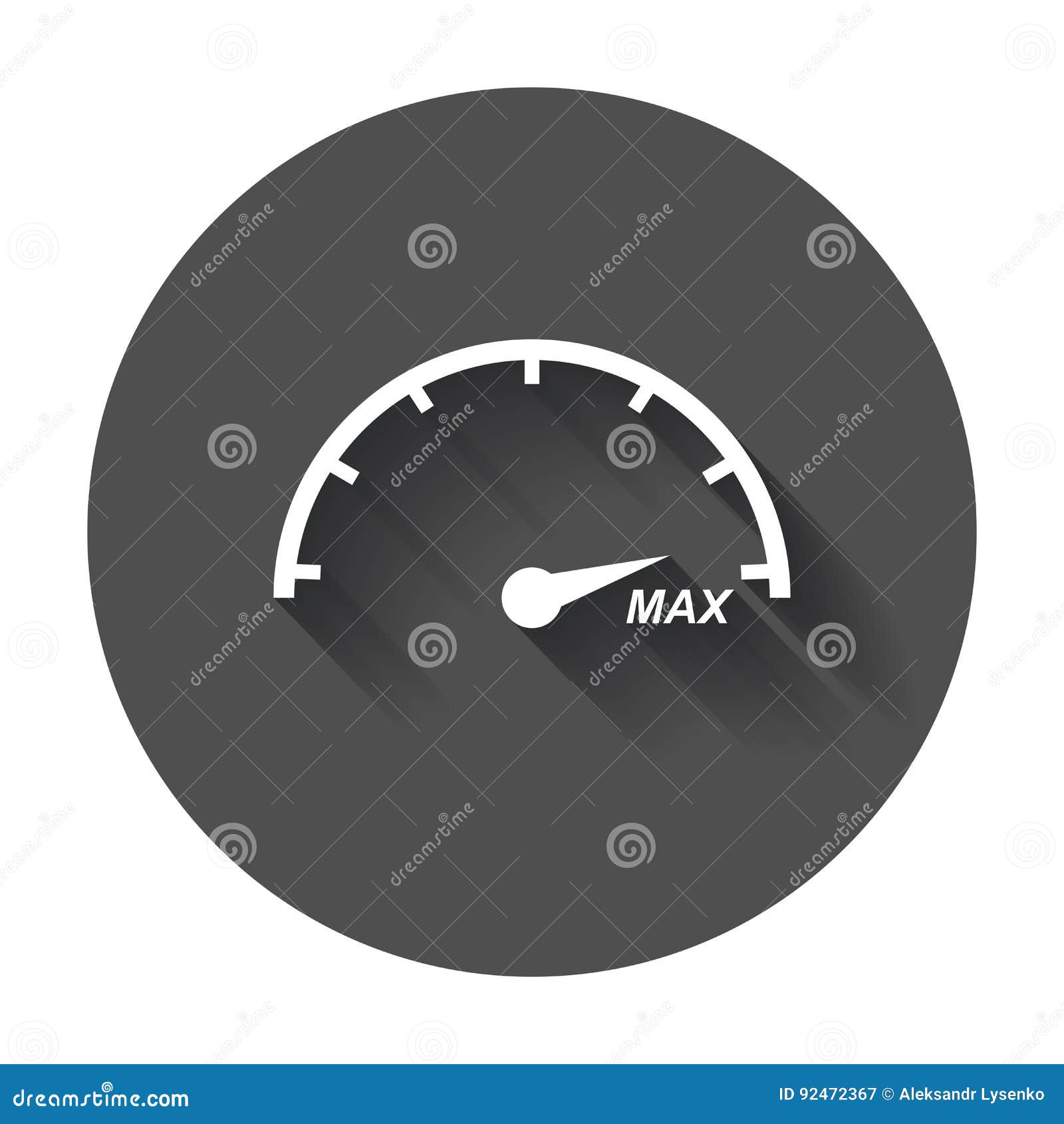 Speedometer And Tachometer. White Car Dashboard Gauges Cartoon Vector ...