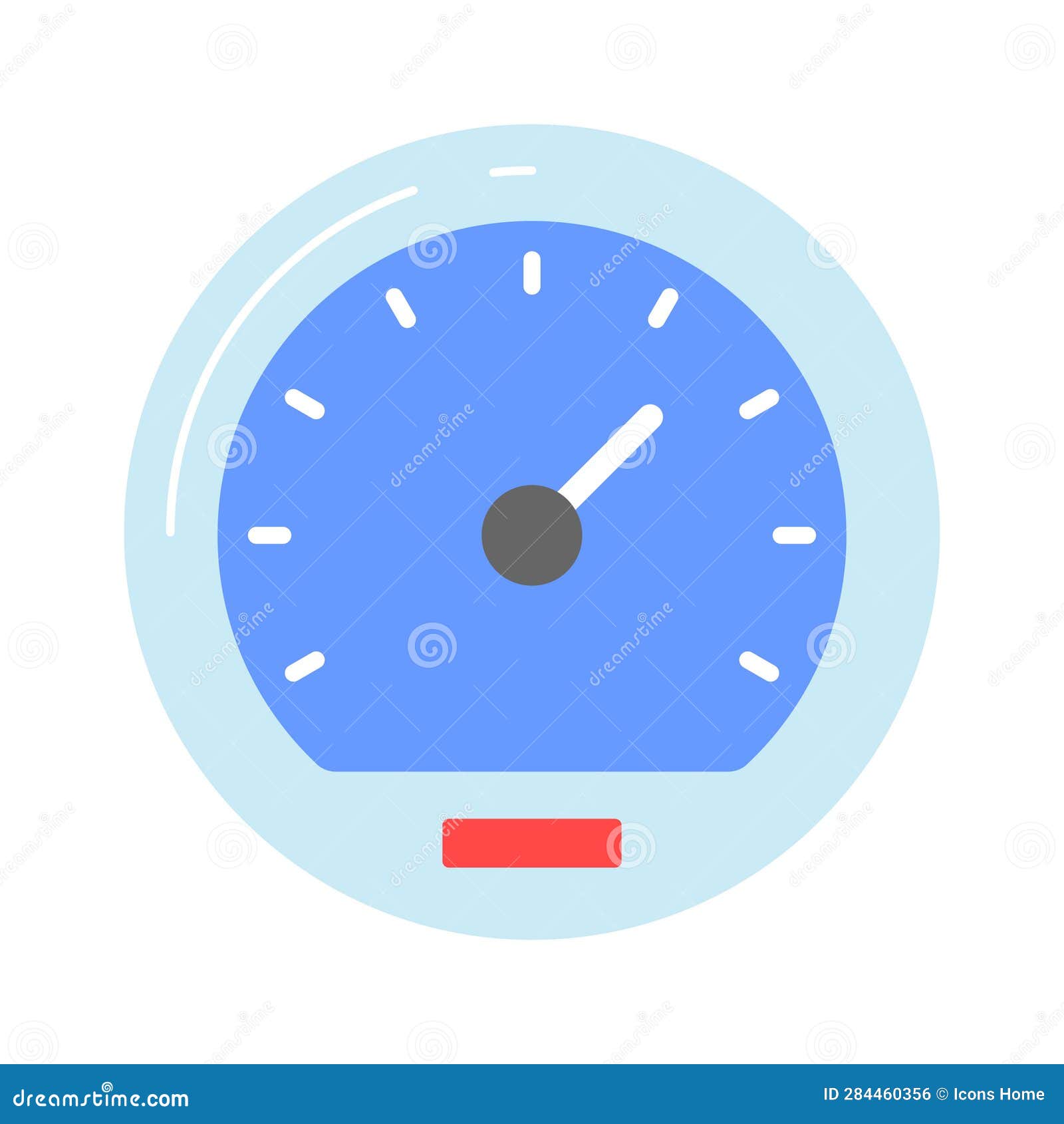 Speedometer Vector Design, Speed Indicator Icon in Editable Style Stock ...