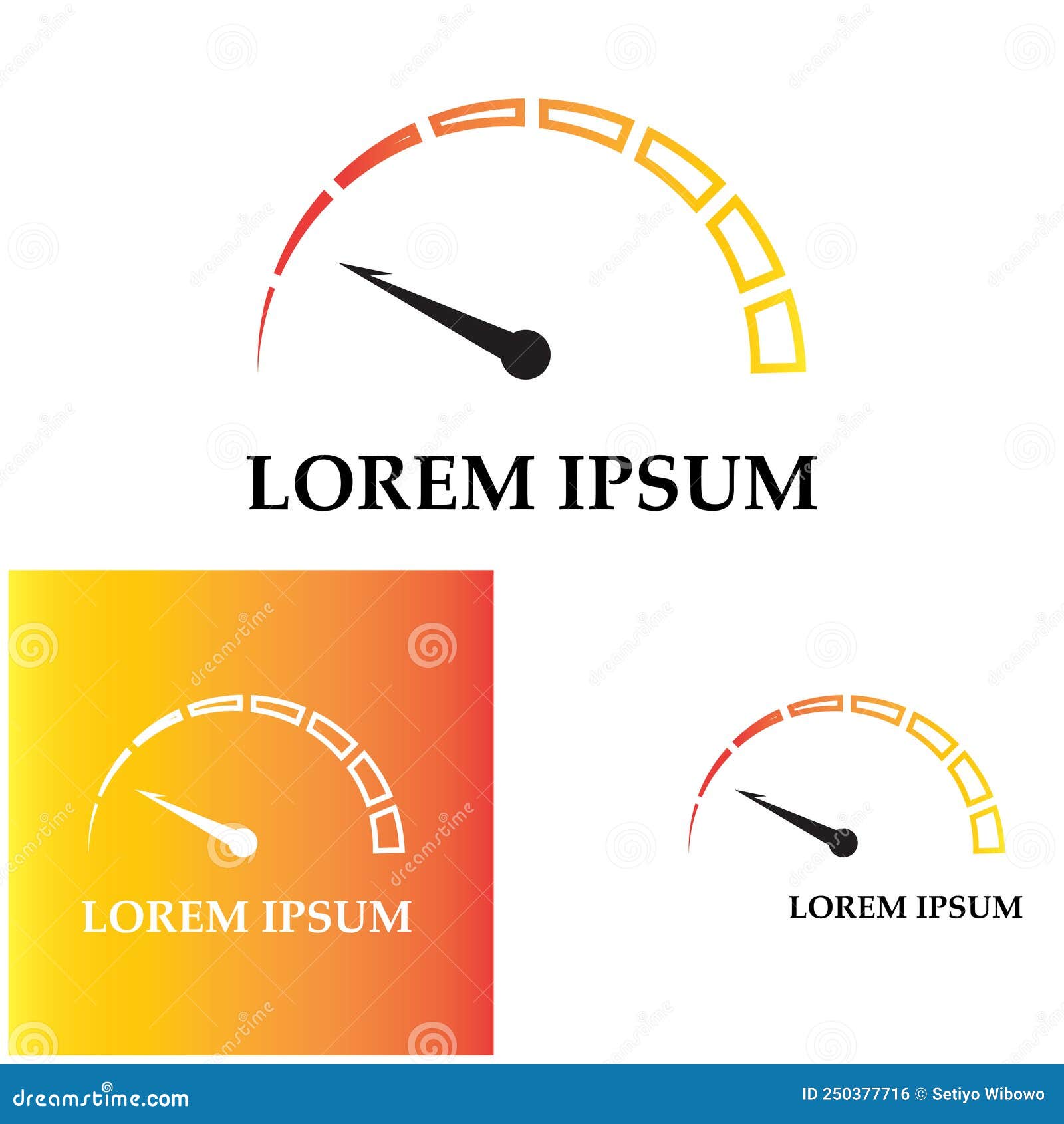 Speedometer Vector Graphic Design Illustration Template Stock Vector ...