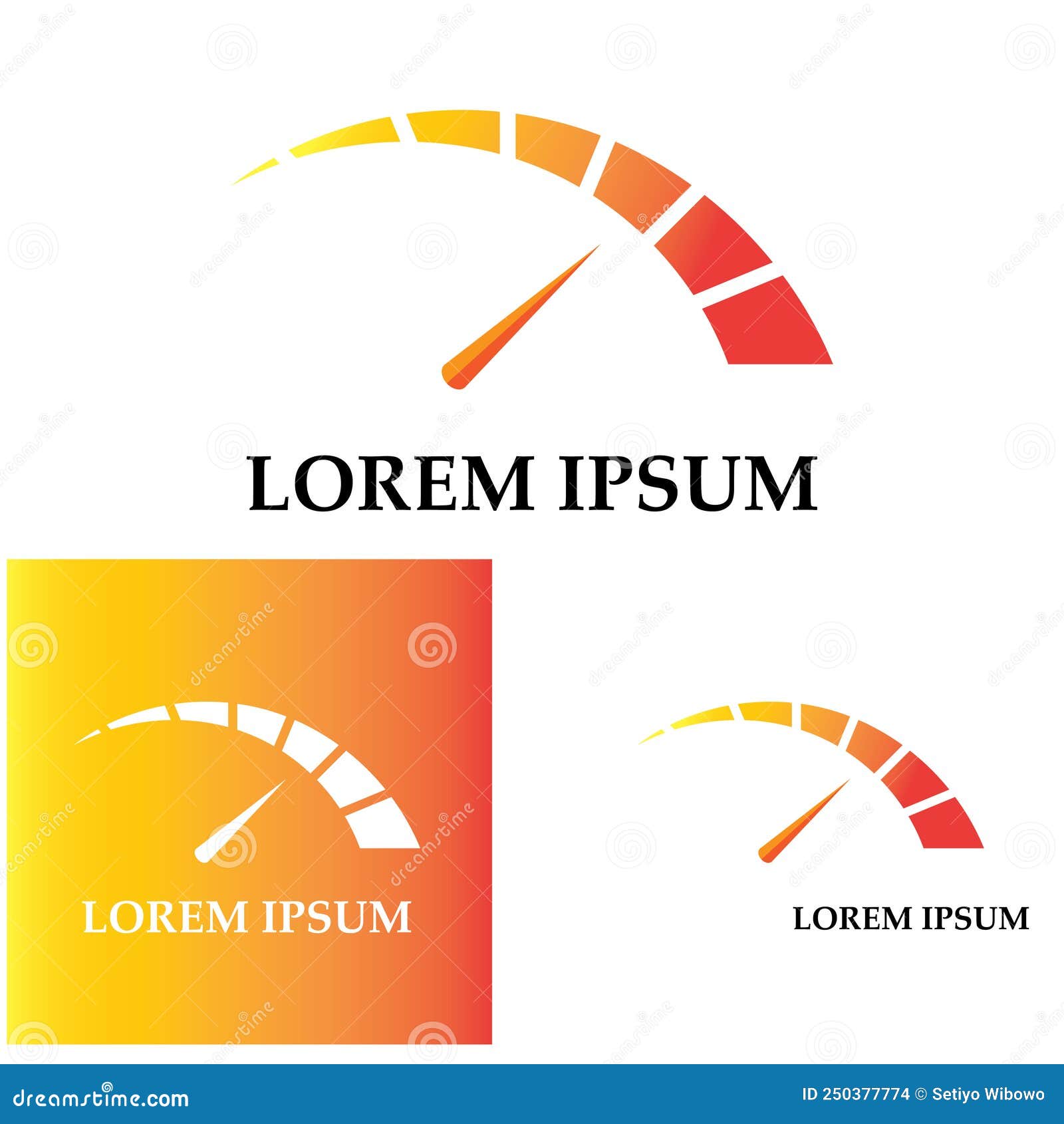 Speedometer Vector Graphic Design Illustration Template Stock Vector ...
