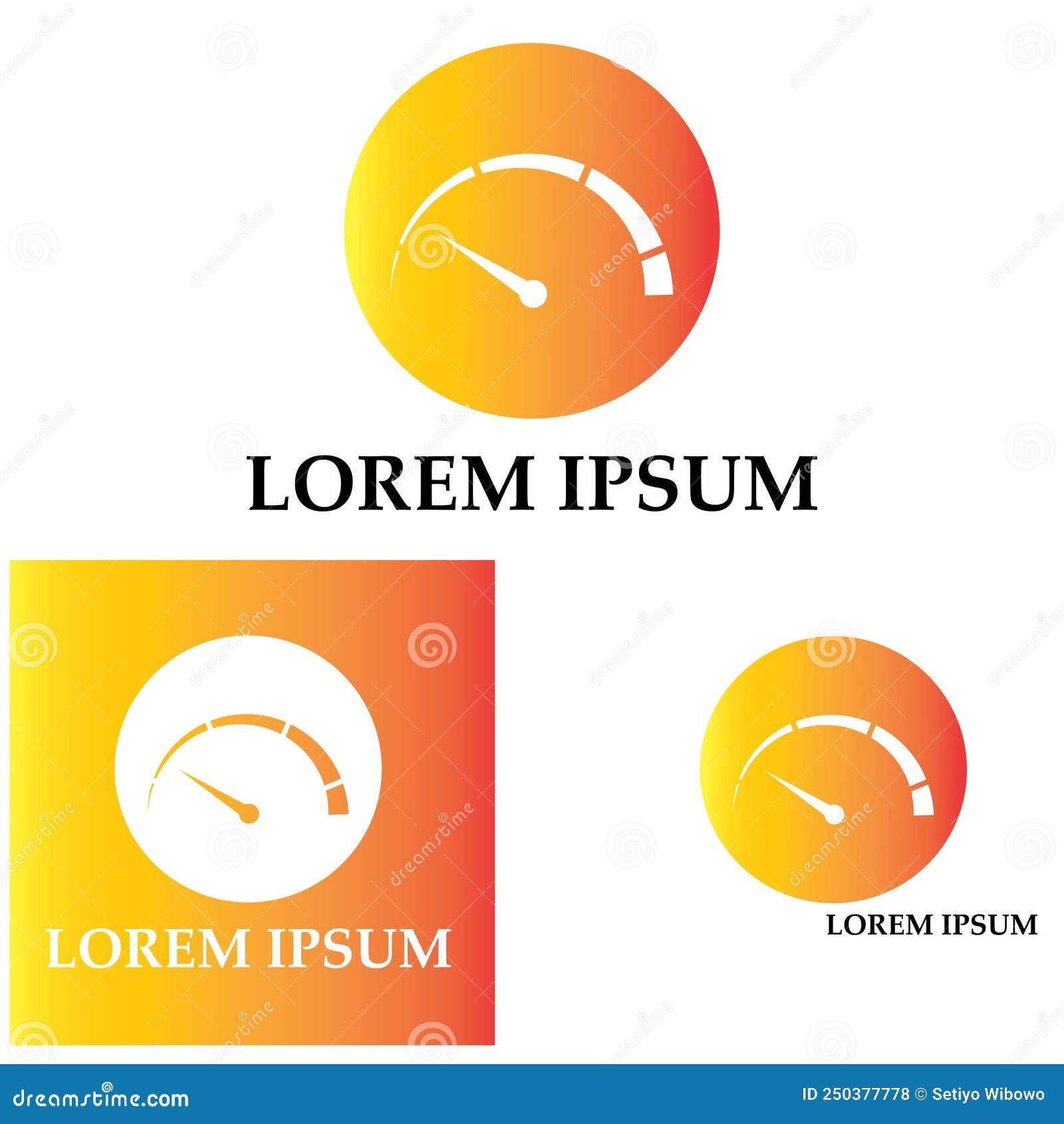 Speedometer Vector Graphic Design Illustration Template Stock Vector ...