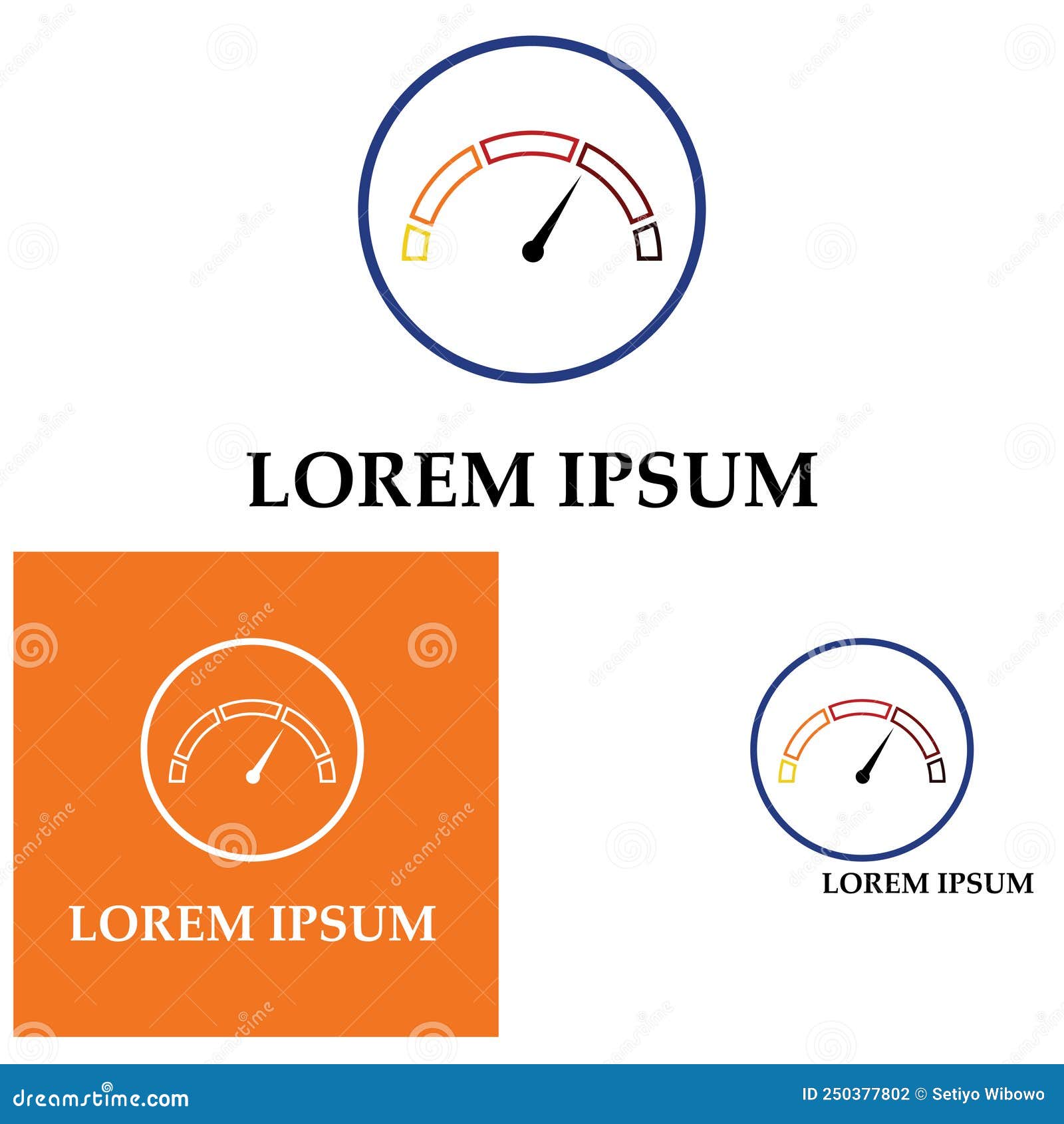 Speedometer Vector Graphic Design Illustration Template Stock Vector ...