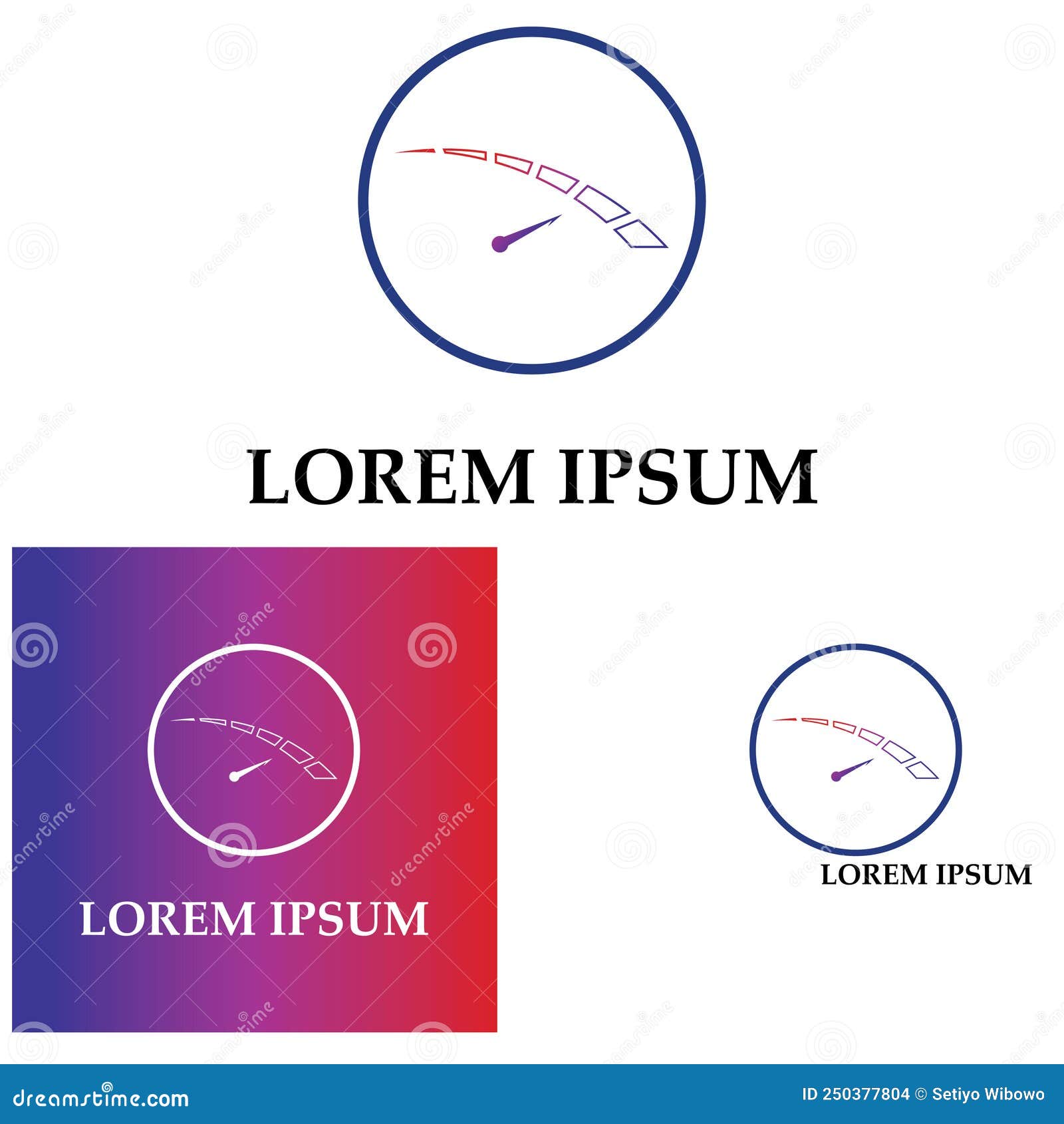 Speedometer Vector Graphic Design Illustration Template Stock Vector ...