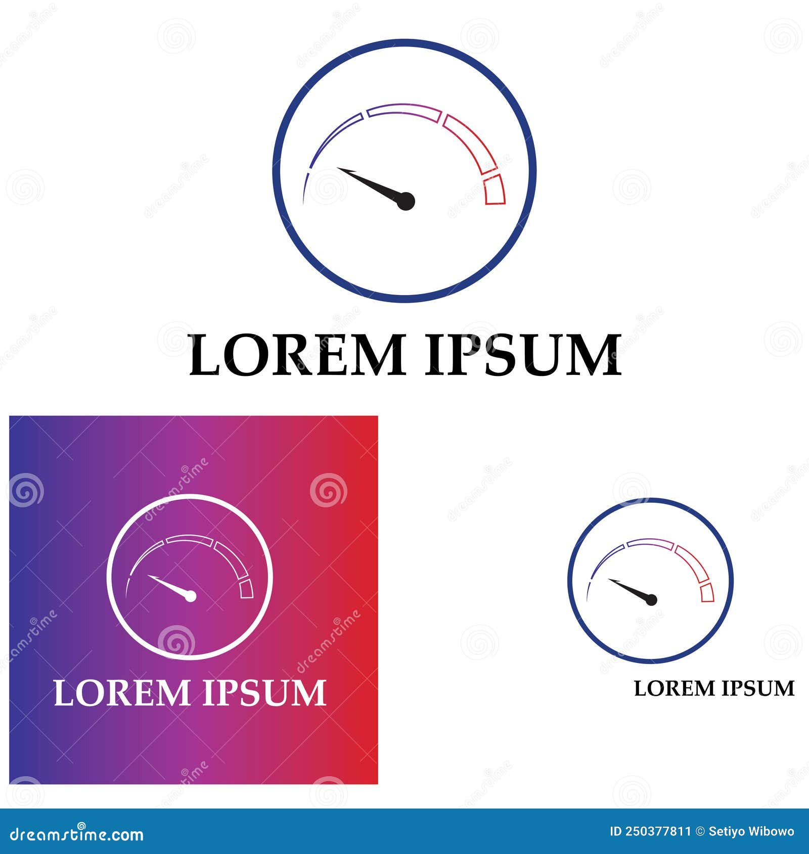 Speedometer Vector Graphic Design Illustration Template Stock Vector ...