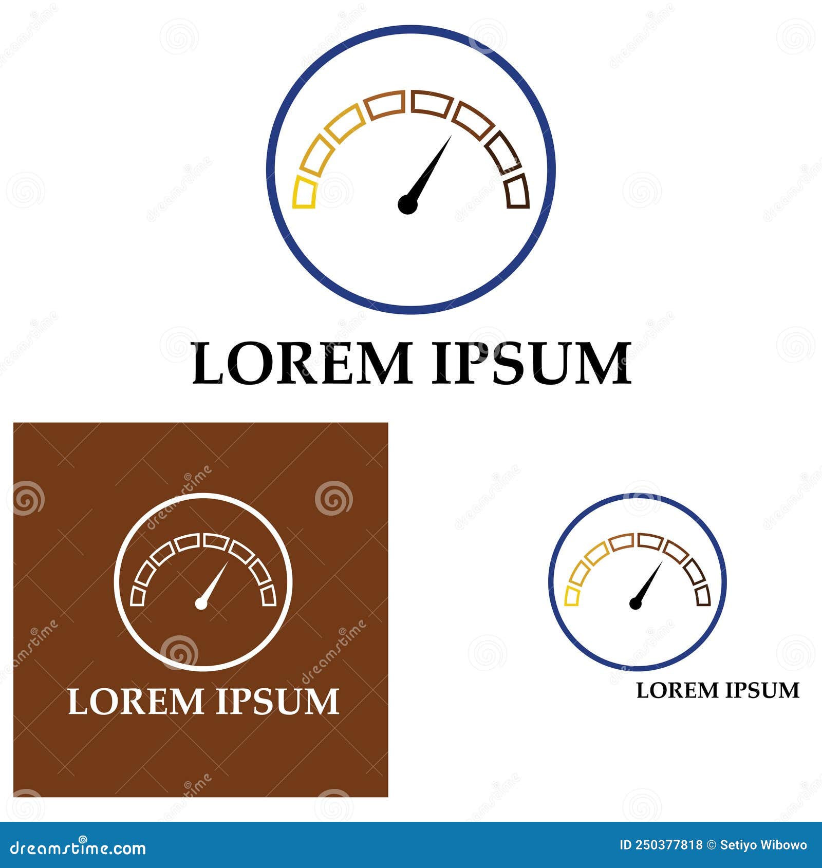 Speedometer Vector Graphic Design Illustration Template Stock Vector ...