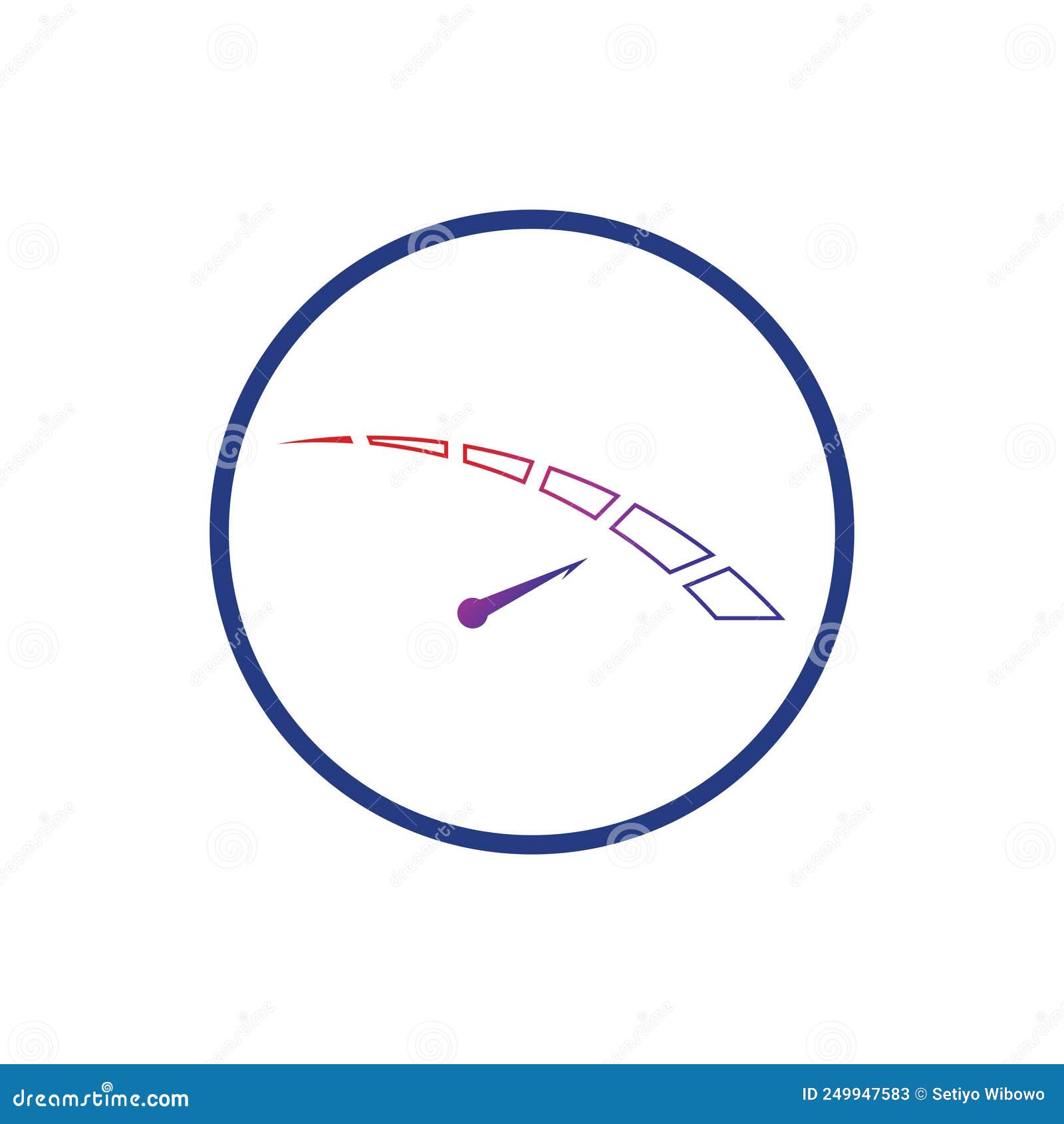 Speedometer Vector Graphic Design Illustration Template Stock Vector ...