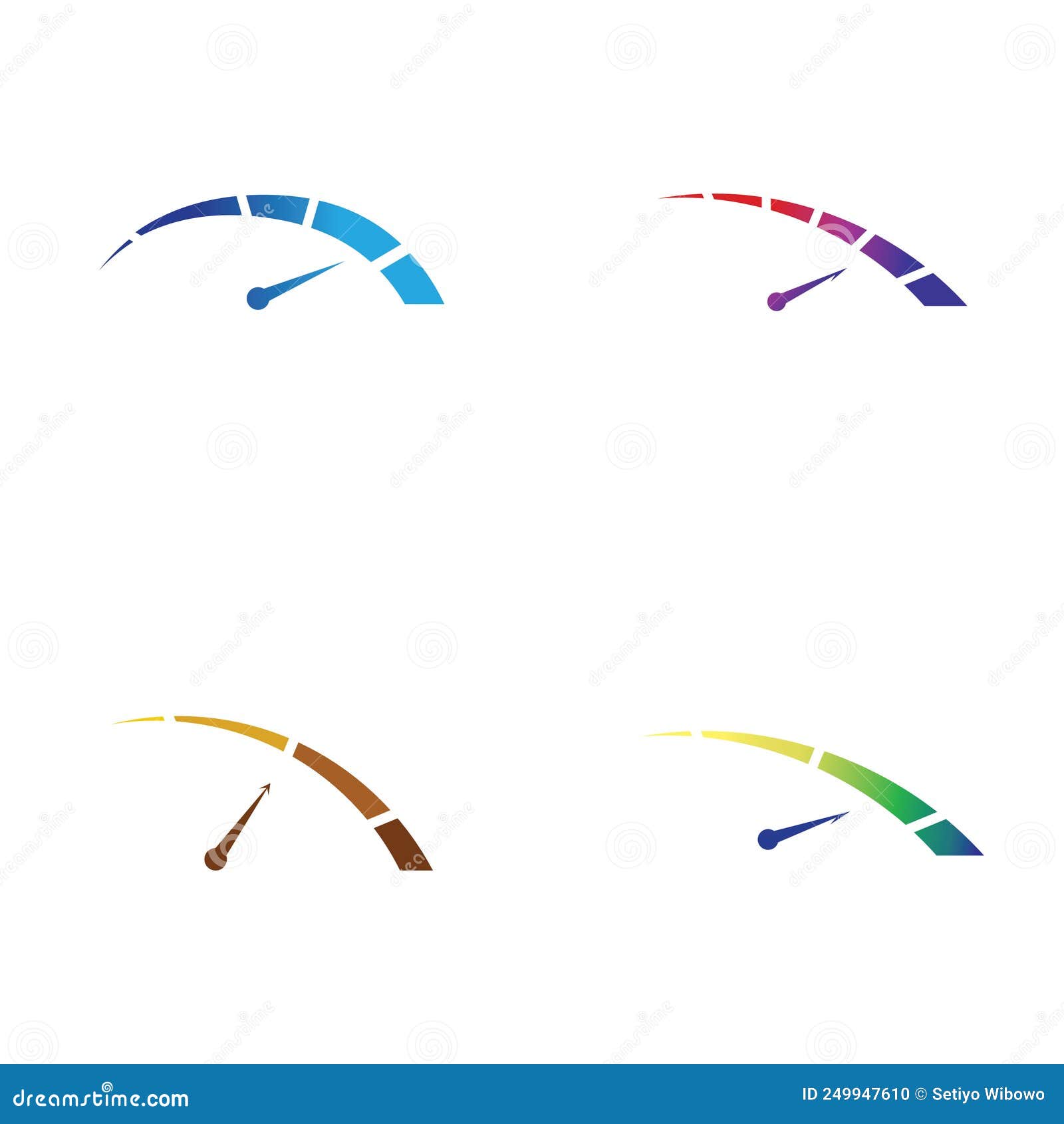 Speedometer Vector Graphic Design Illustration Template Stock Vector ...