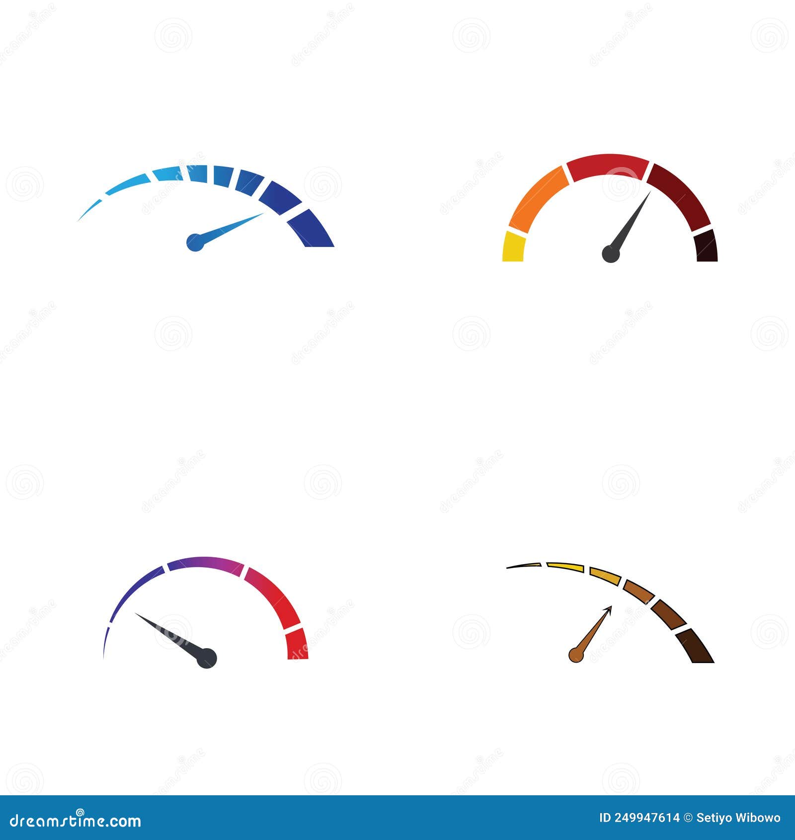 Speedometer Vector Graphic Design Illustration Template Stock Vector ...