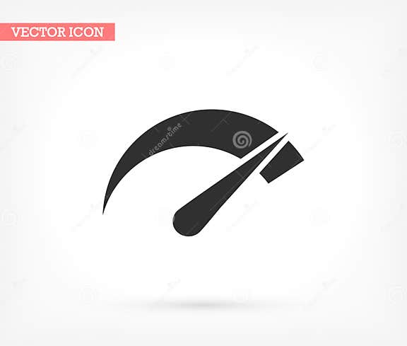 Speedometer Vector Icon , Lorem Ipsum Flat Design Stock Illustration ... Speedometer Vector Icon , Lorem Ipsum Flat Design Stock Illustration ...