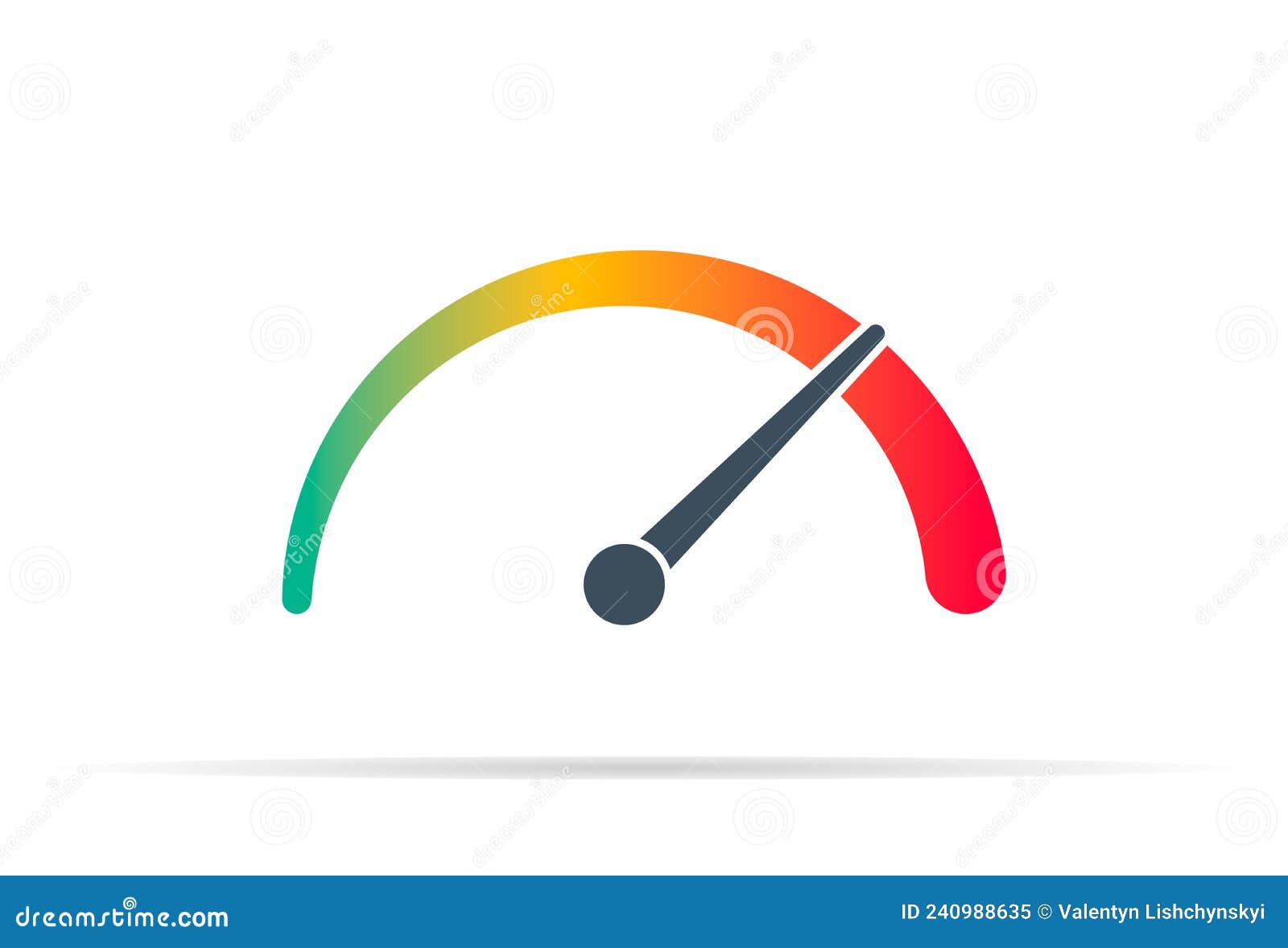 Speedometer Vector Icon. Speed Symbol Stock Vector - Illustration of ...