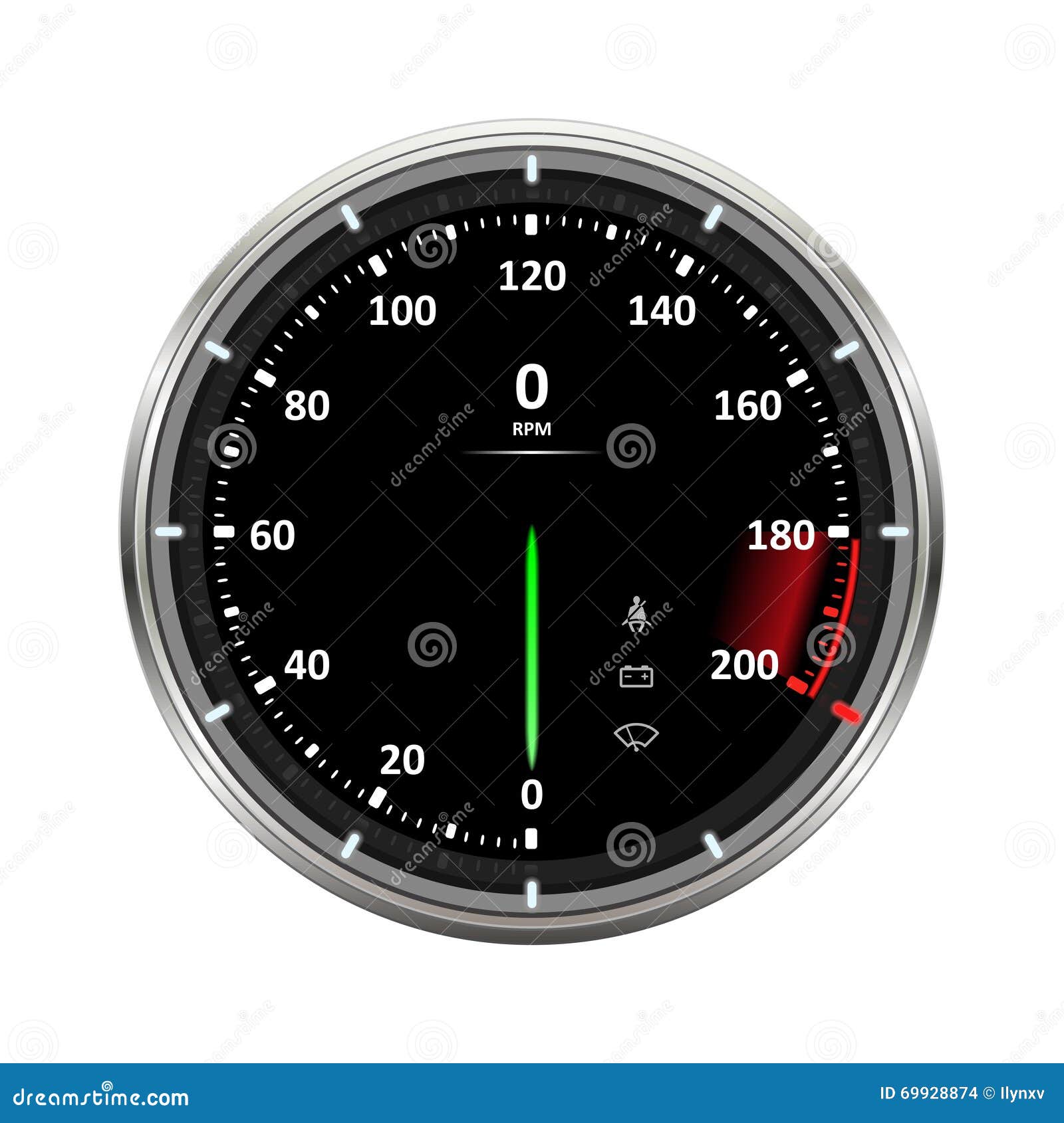 Speedometer Vector Illustration Stock Vector - Illustration of ...