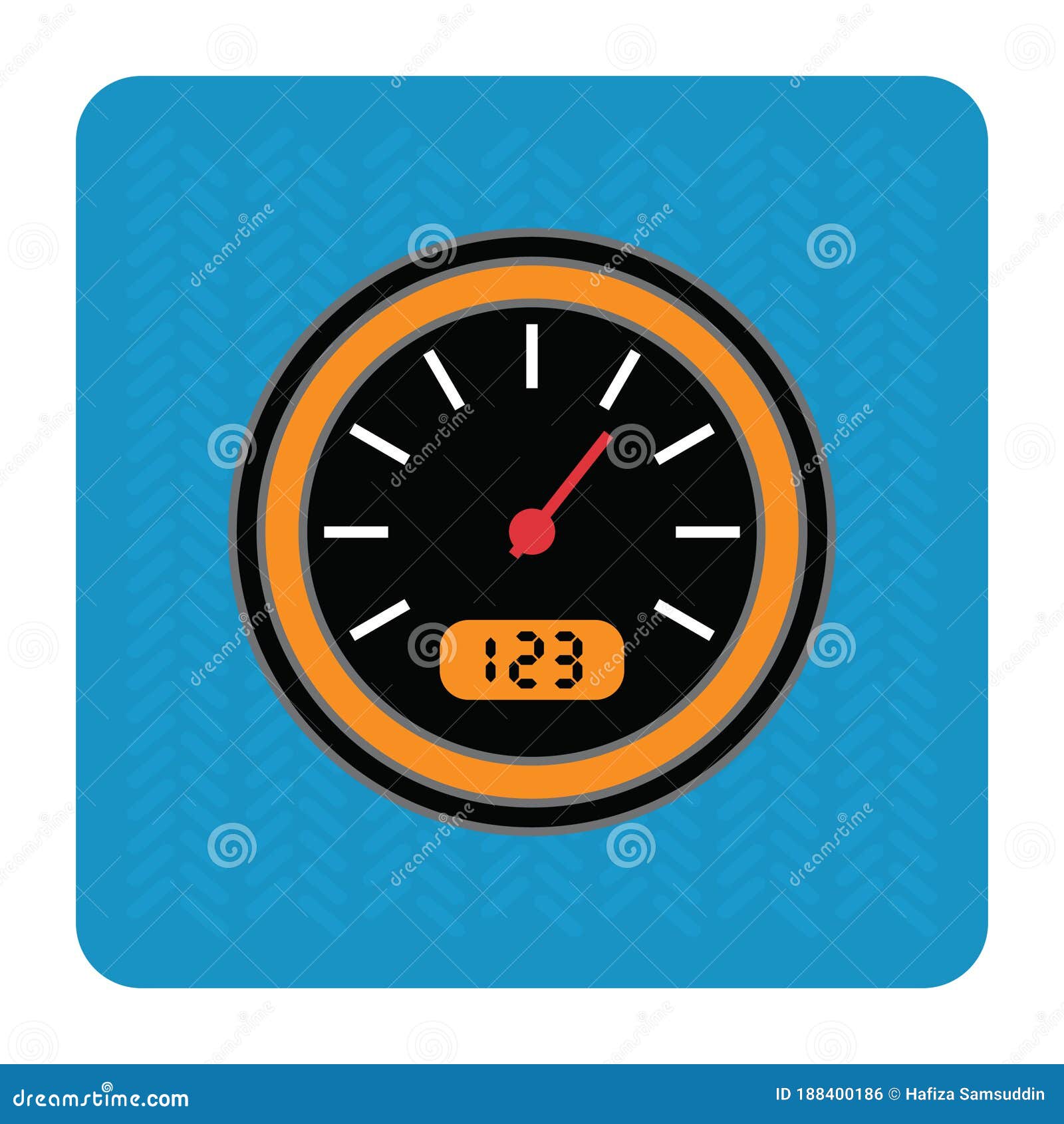 Speedometer. Vector Illustration Decorative Design Stock Vector ...