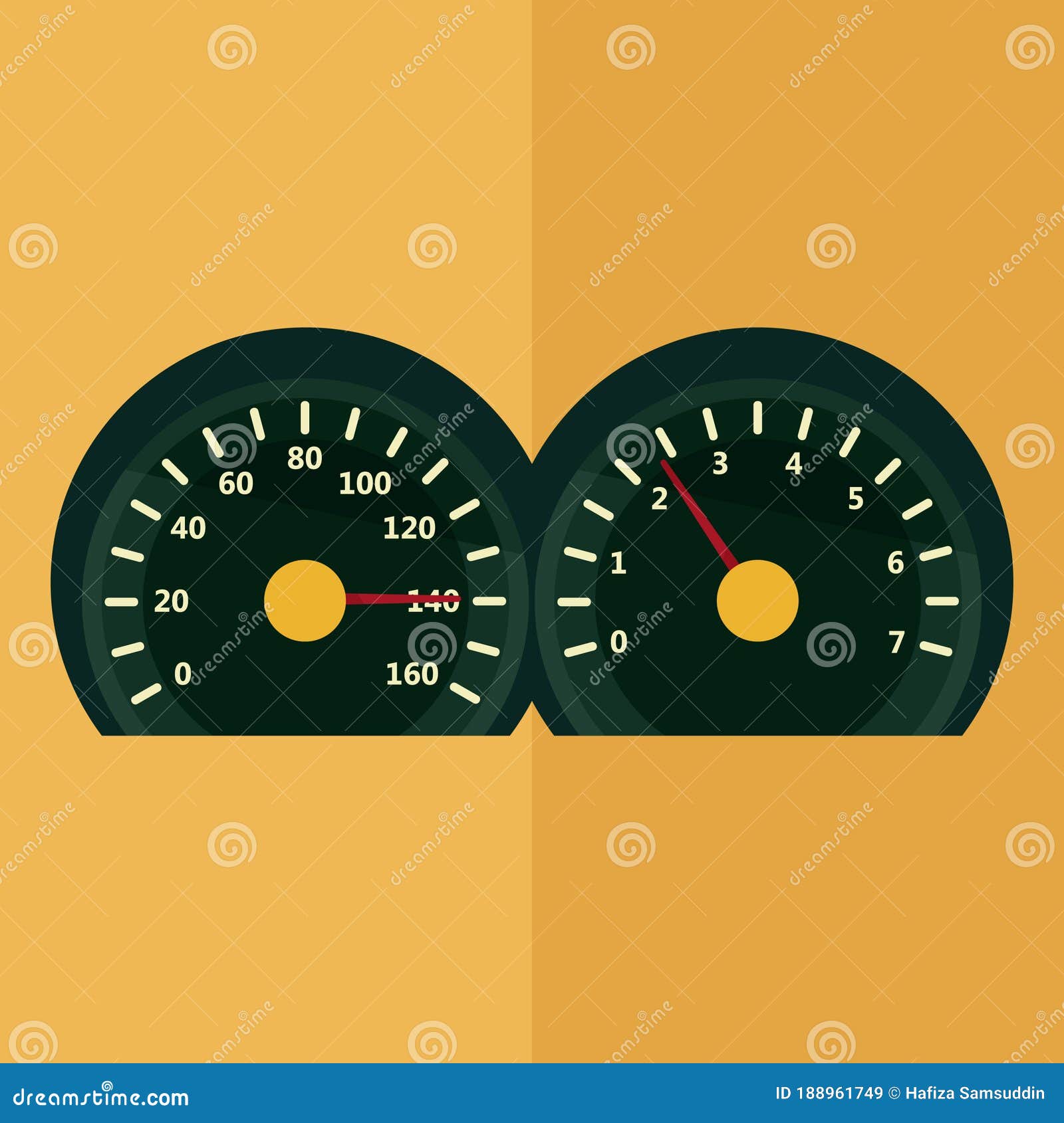 Speedometer. Vector Illustration Decorative Design Stock Vector ...