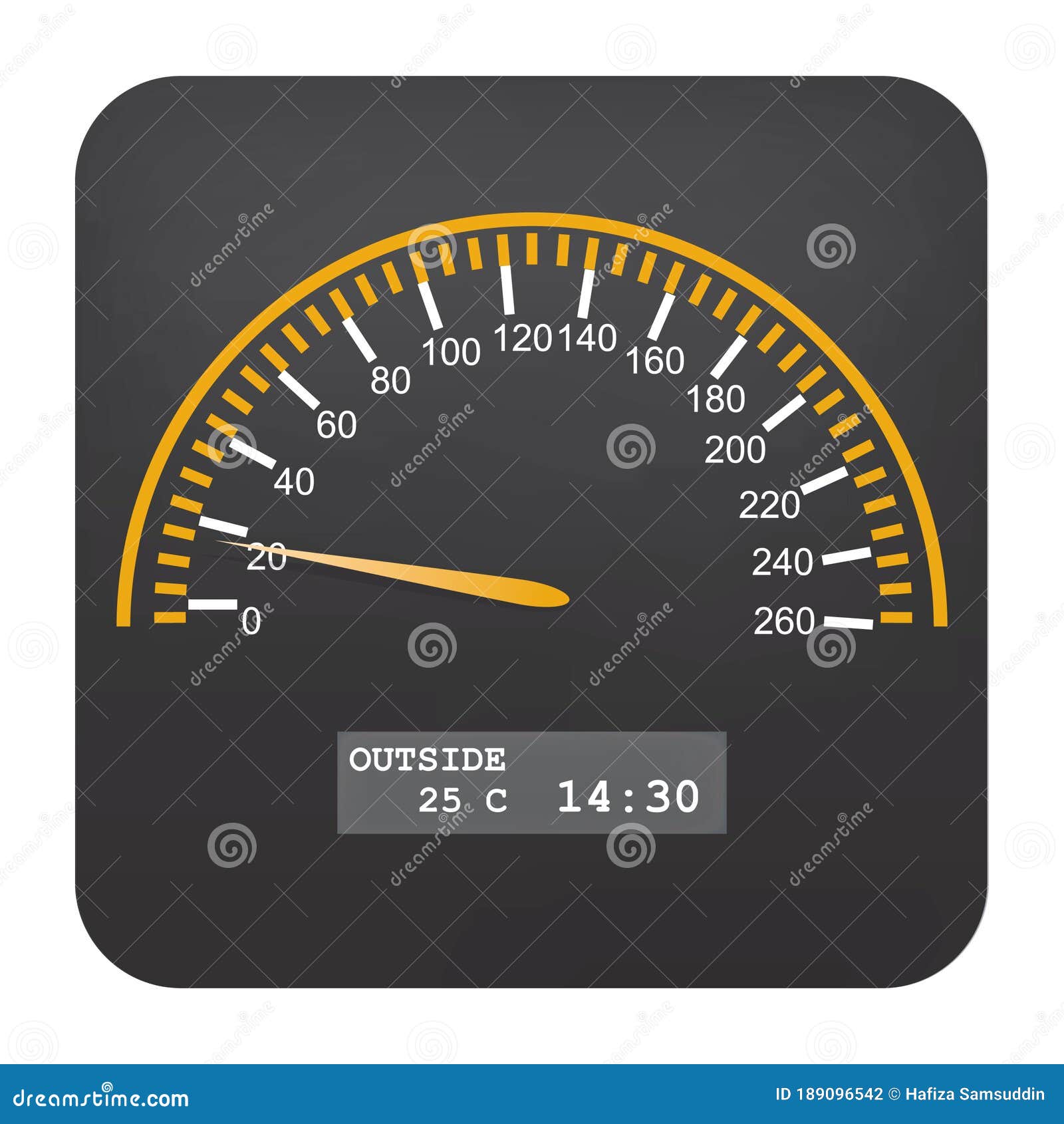 Speedometer. Vector Illustration Decorative Design Stock Vector ...