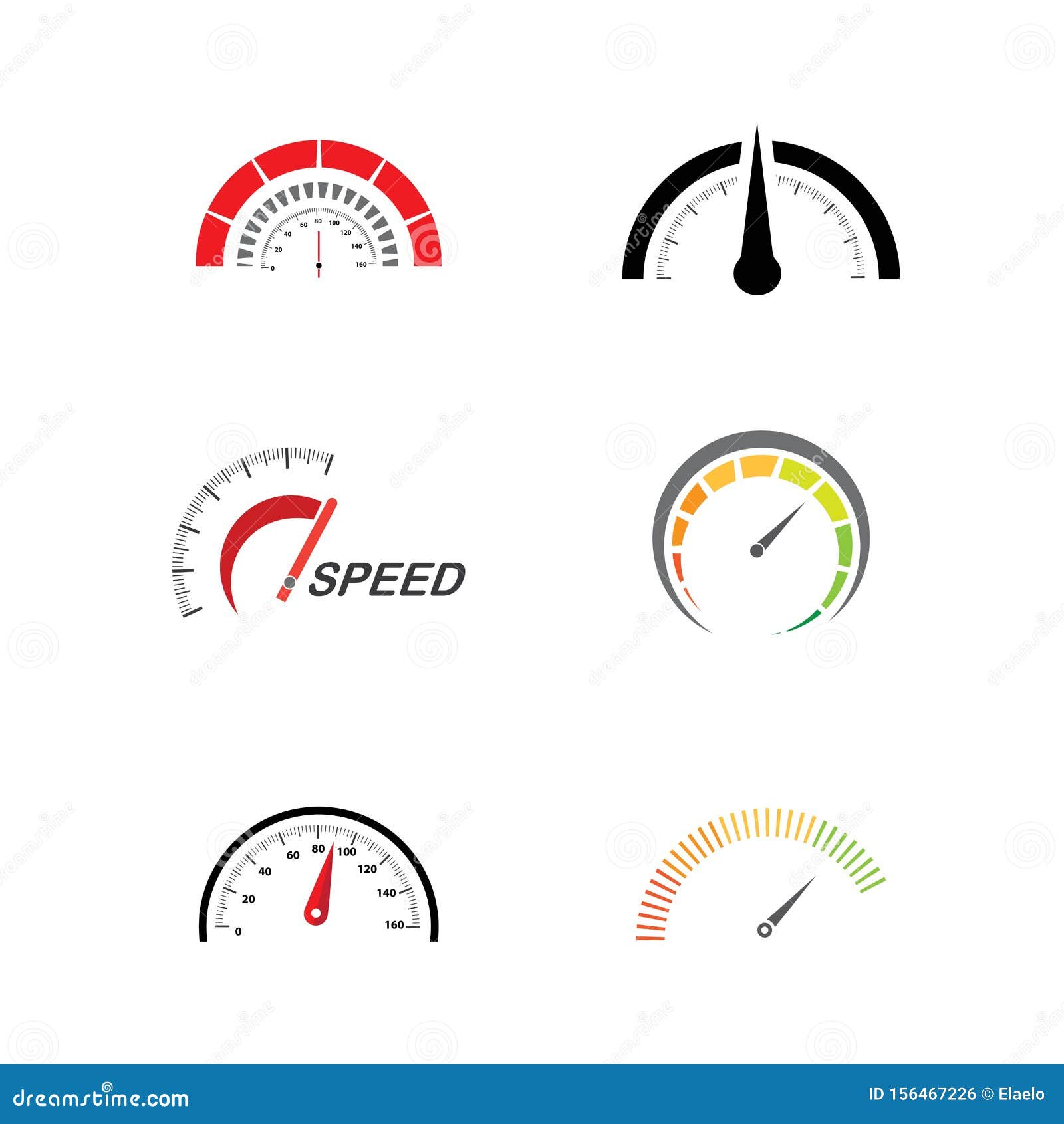 Speedometer Vector Illustration Stock Vector - Illustration of high ...