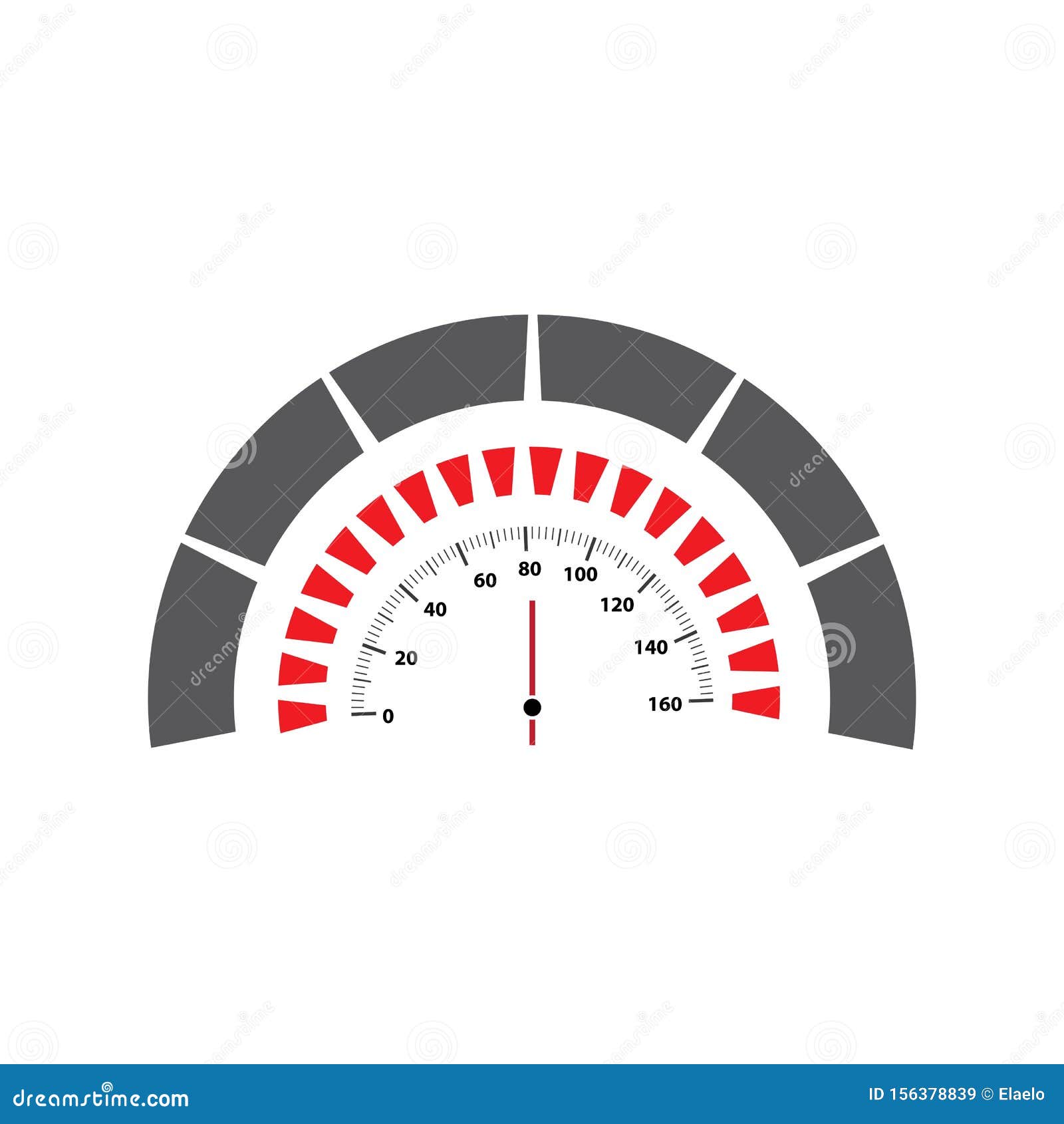 Speedometer Vector Illustration Stock Vector - Illustration of dial ...