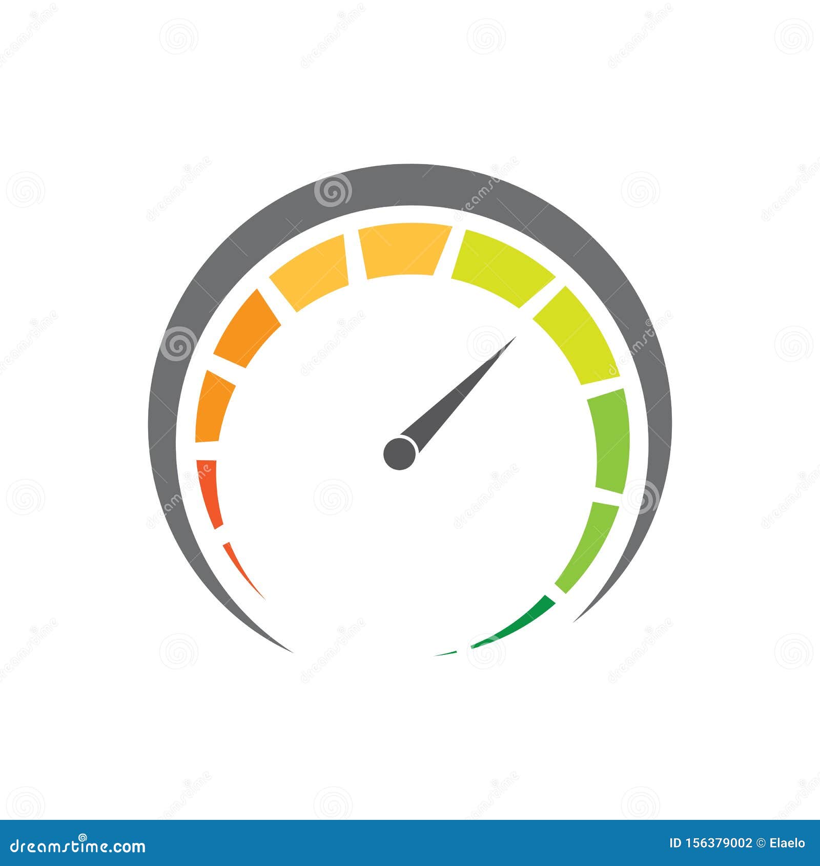 Speedometer Vector Illustration Stock Vector - Illustration of powerful ...