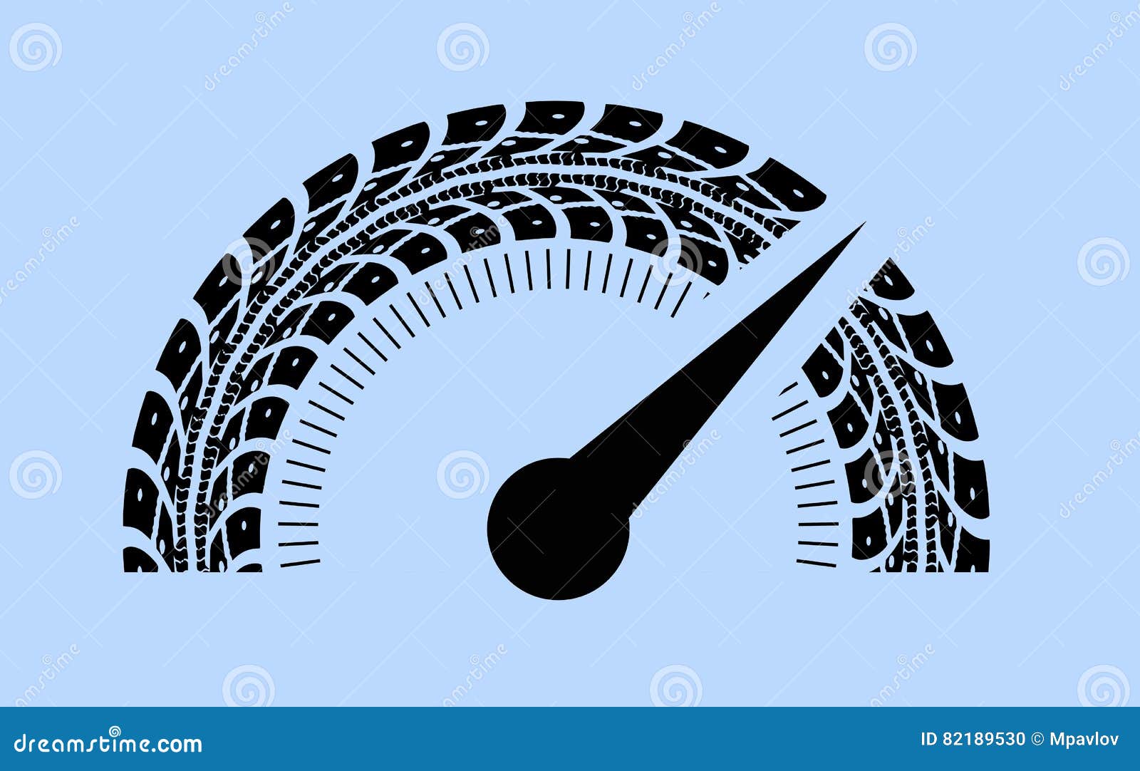 Speedometer Vector Car Speed Dashboard Panel And Speed-up Power ...