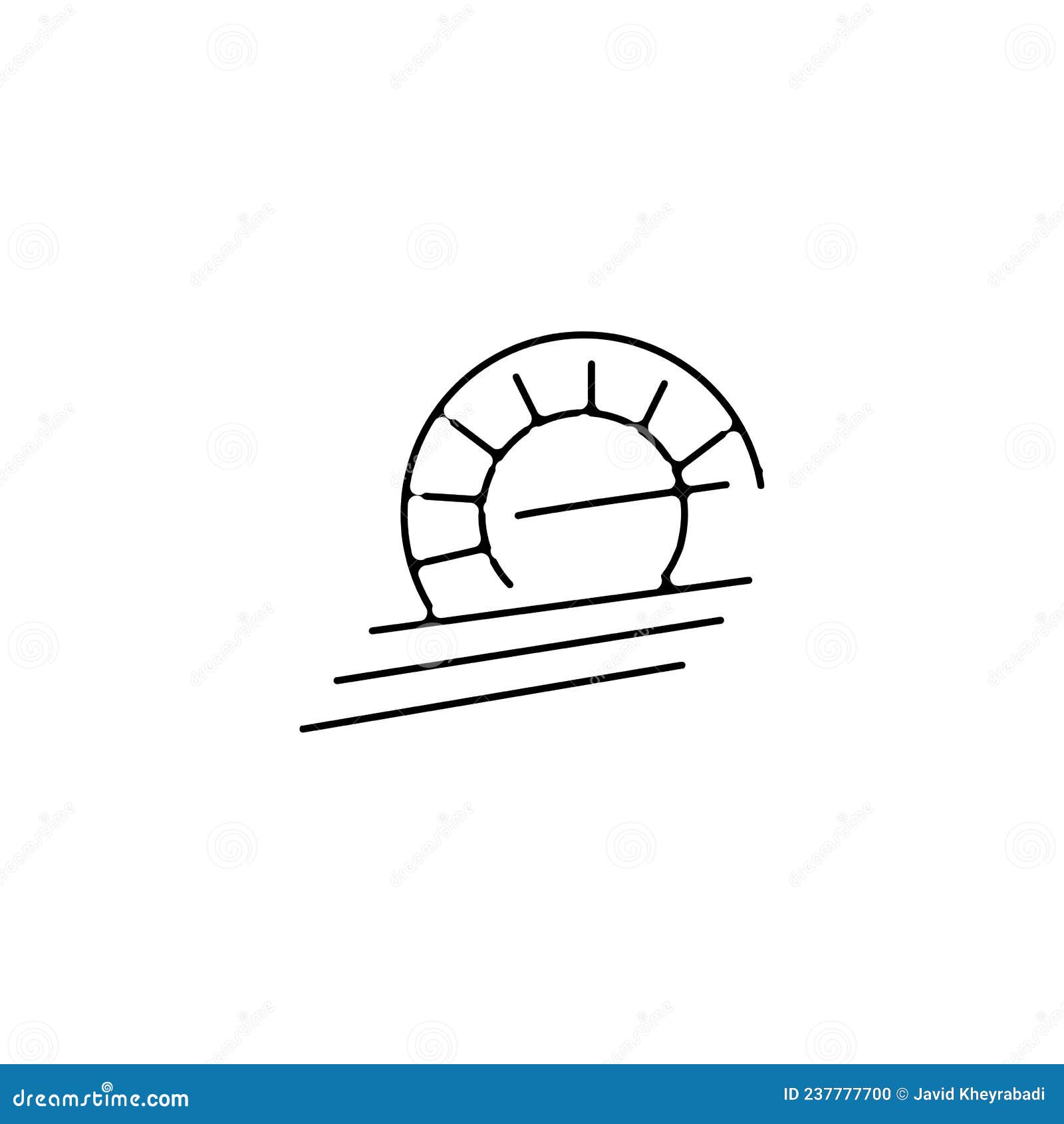 Speedometer Line Icon. Speedometer Linear Outline Icon Stock Vector ...