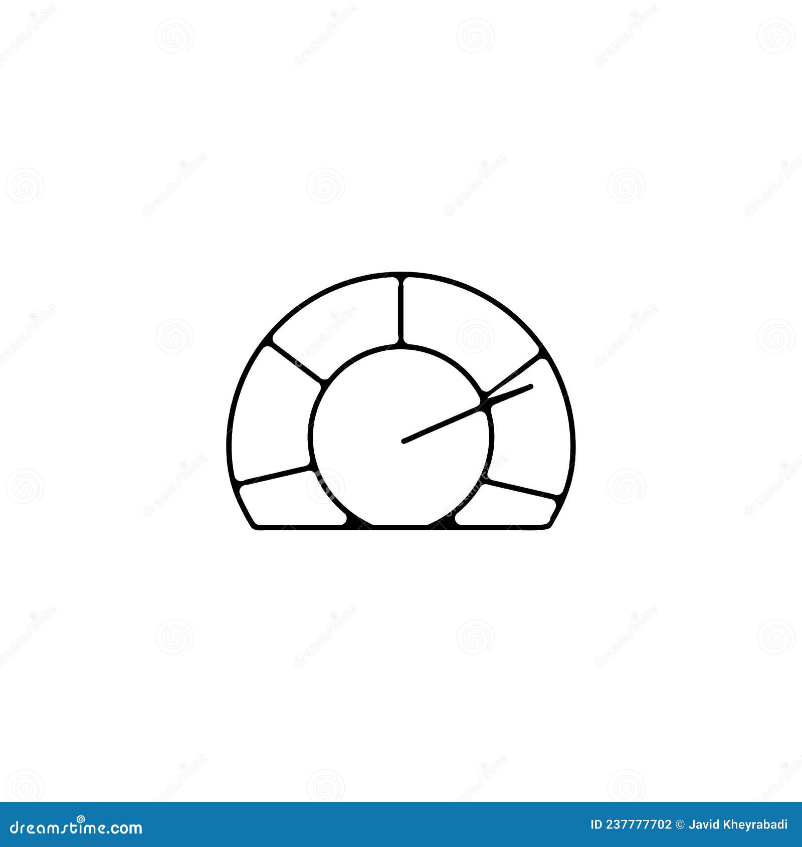 Speedometer Line Icon. Speedometer Linear Outline Icon Stock Vector ...