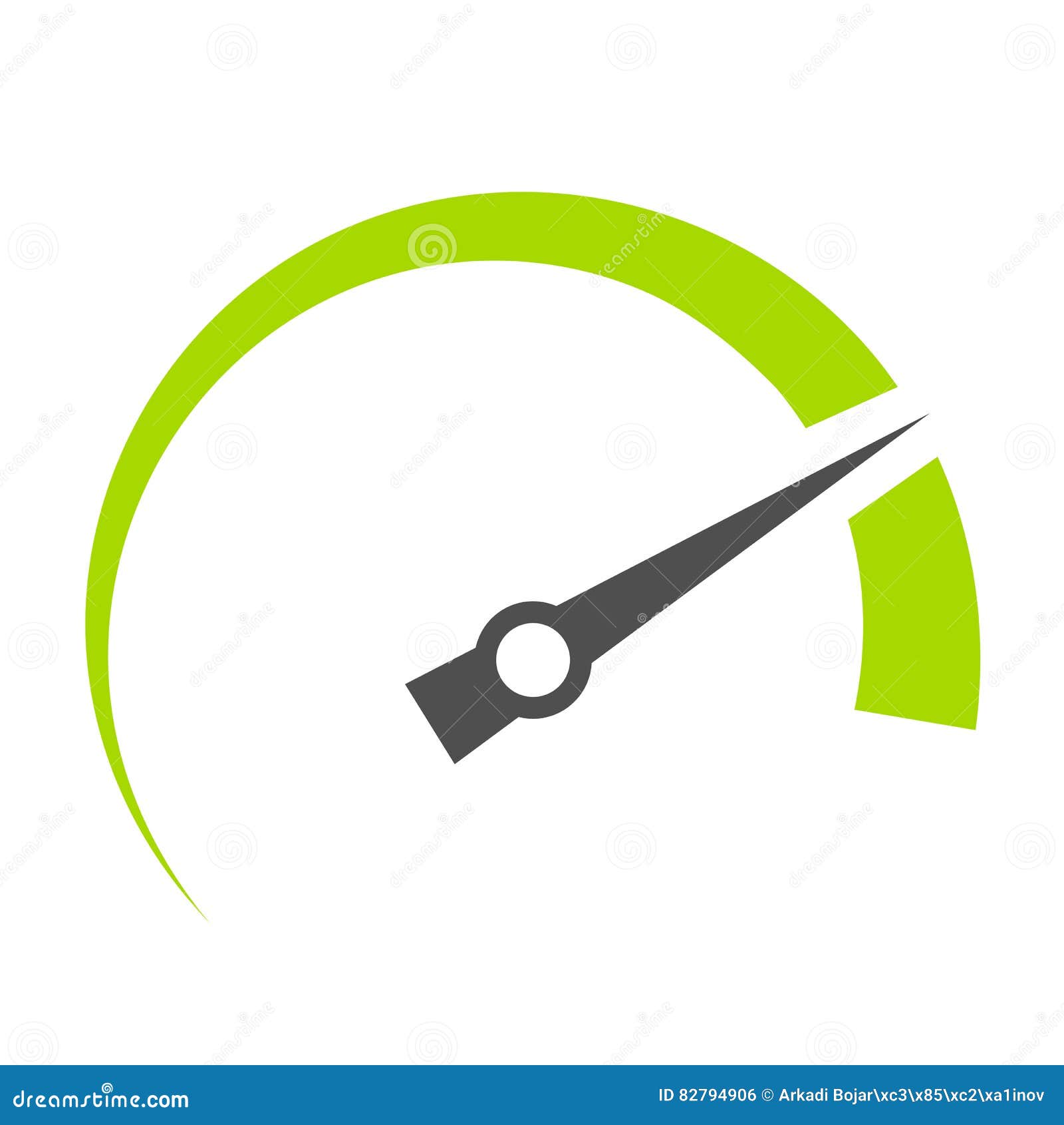 Speedometer vector symbol stock vector. Illustration of icon - 82794906