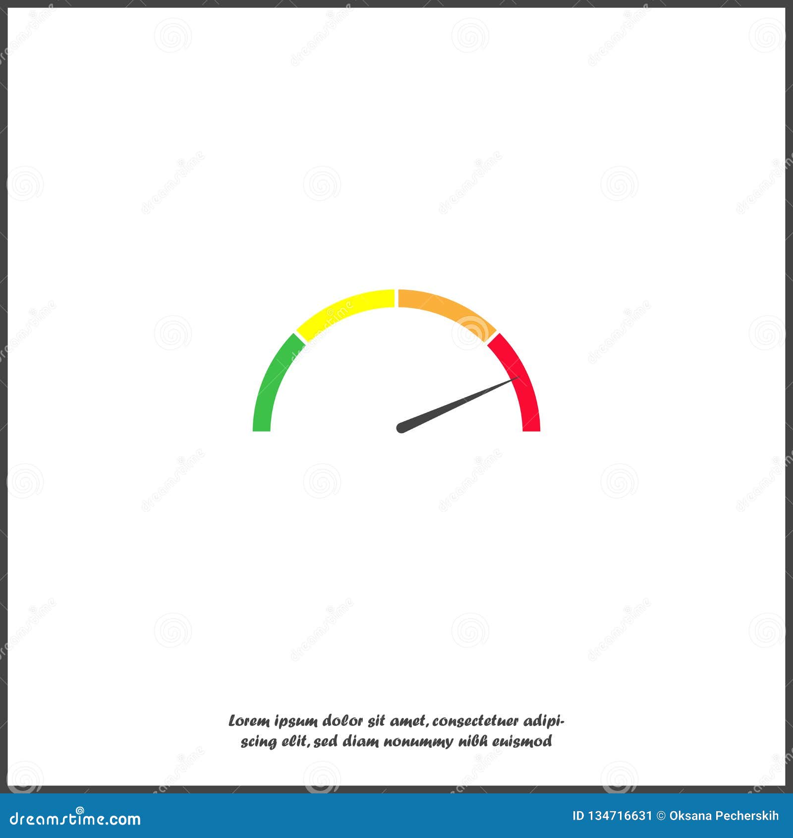 Speedometer Vector on White Isolated Background. Layers Grouped for ...