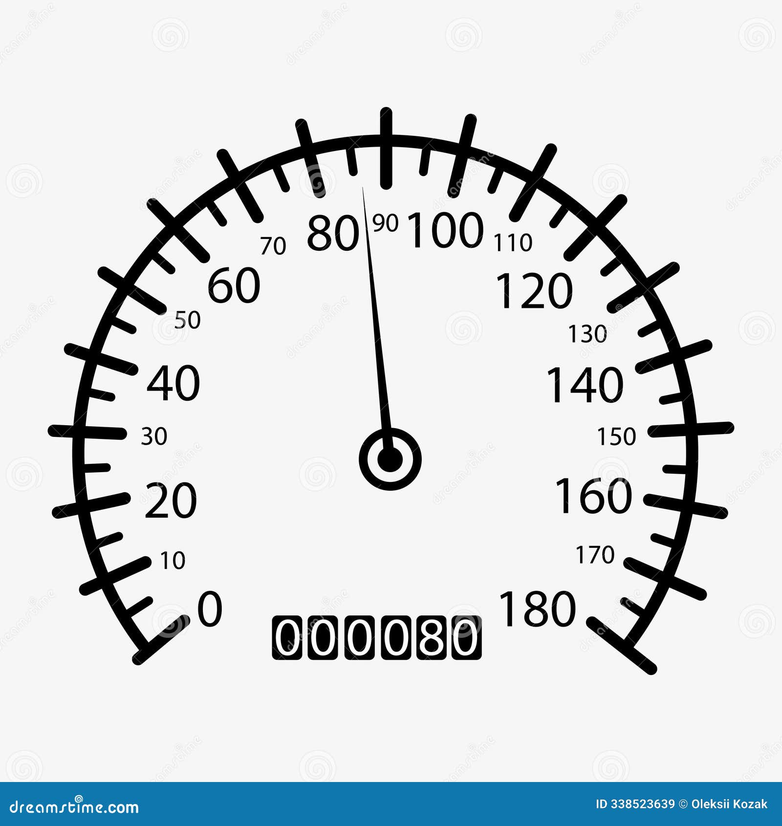 Speedometer For Vehicles. Simple Stylish Speedometer. Speedometer ...