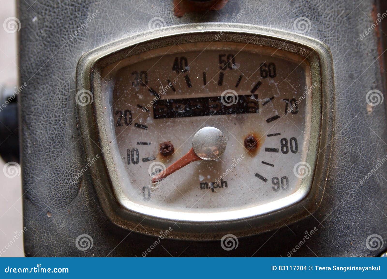 Speedometer Of A Vintage Bus Stock Photography | CartoonDealer.com ...