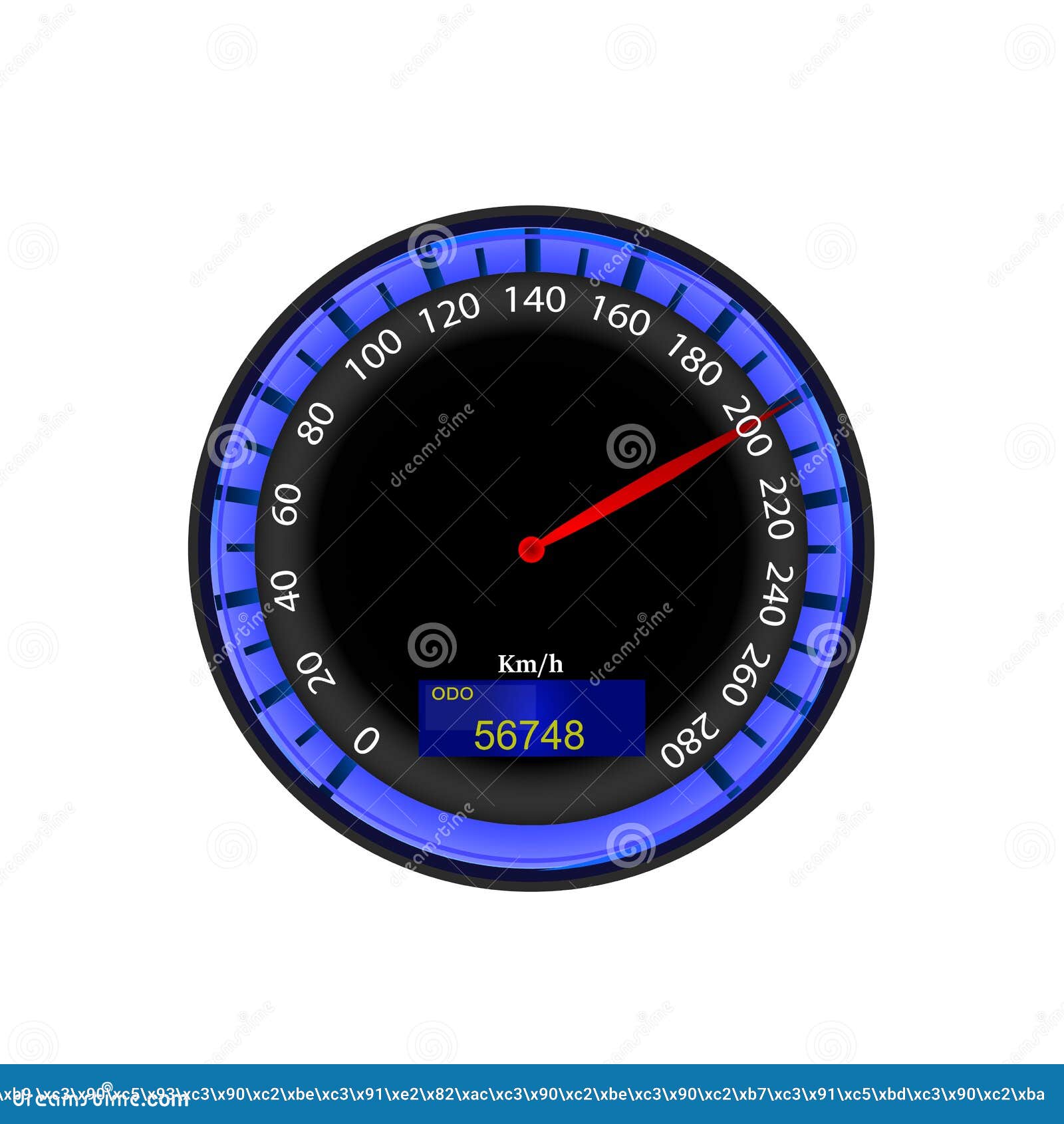 Speedometer on White Background,vector Ilistrecion Stock Vector ...