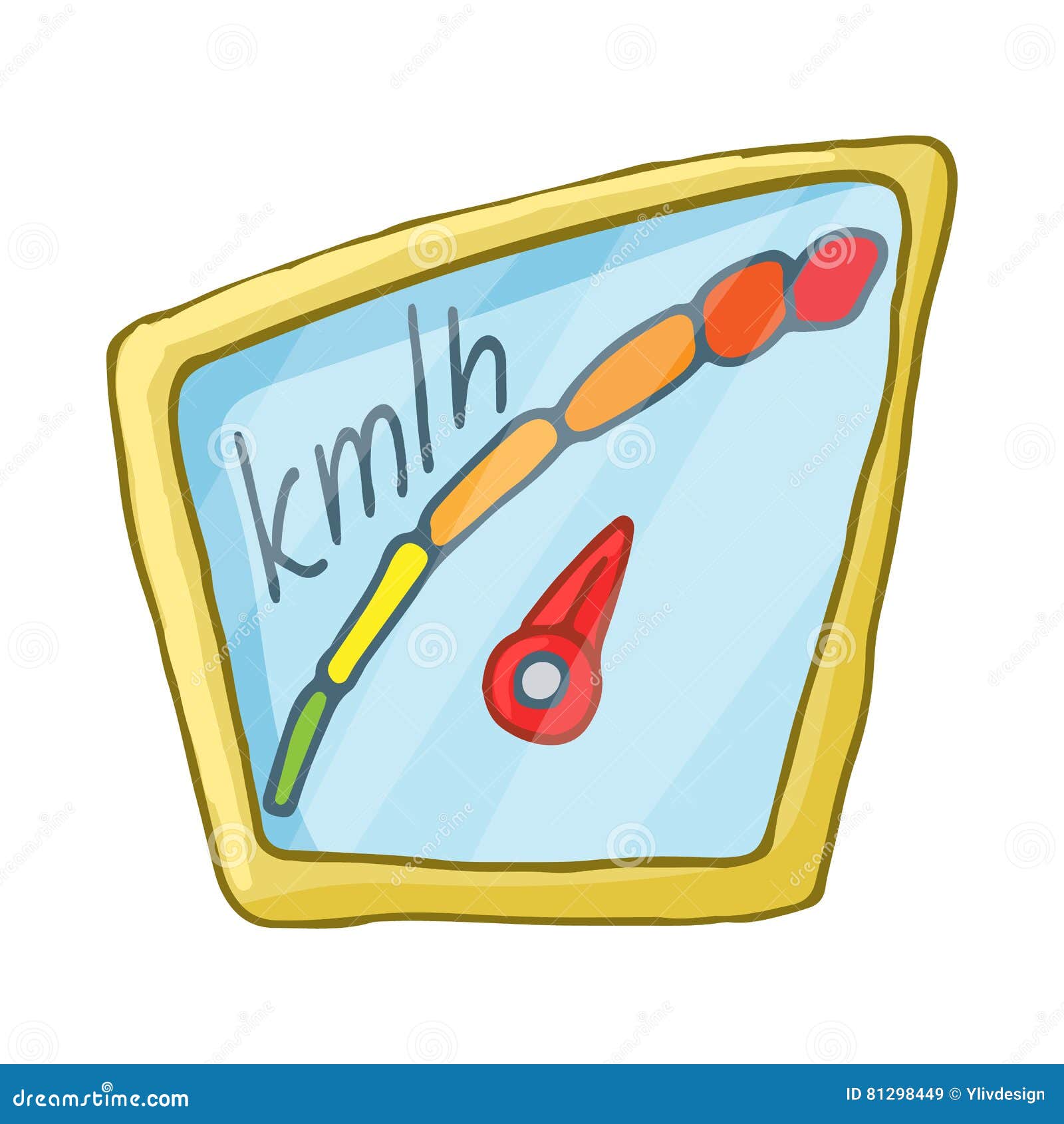 Speedometr Icon, Cartoon Style Stock Vector - Illustration of ...