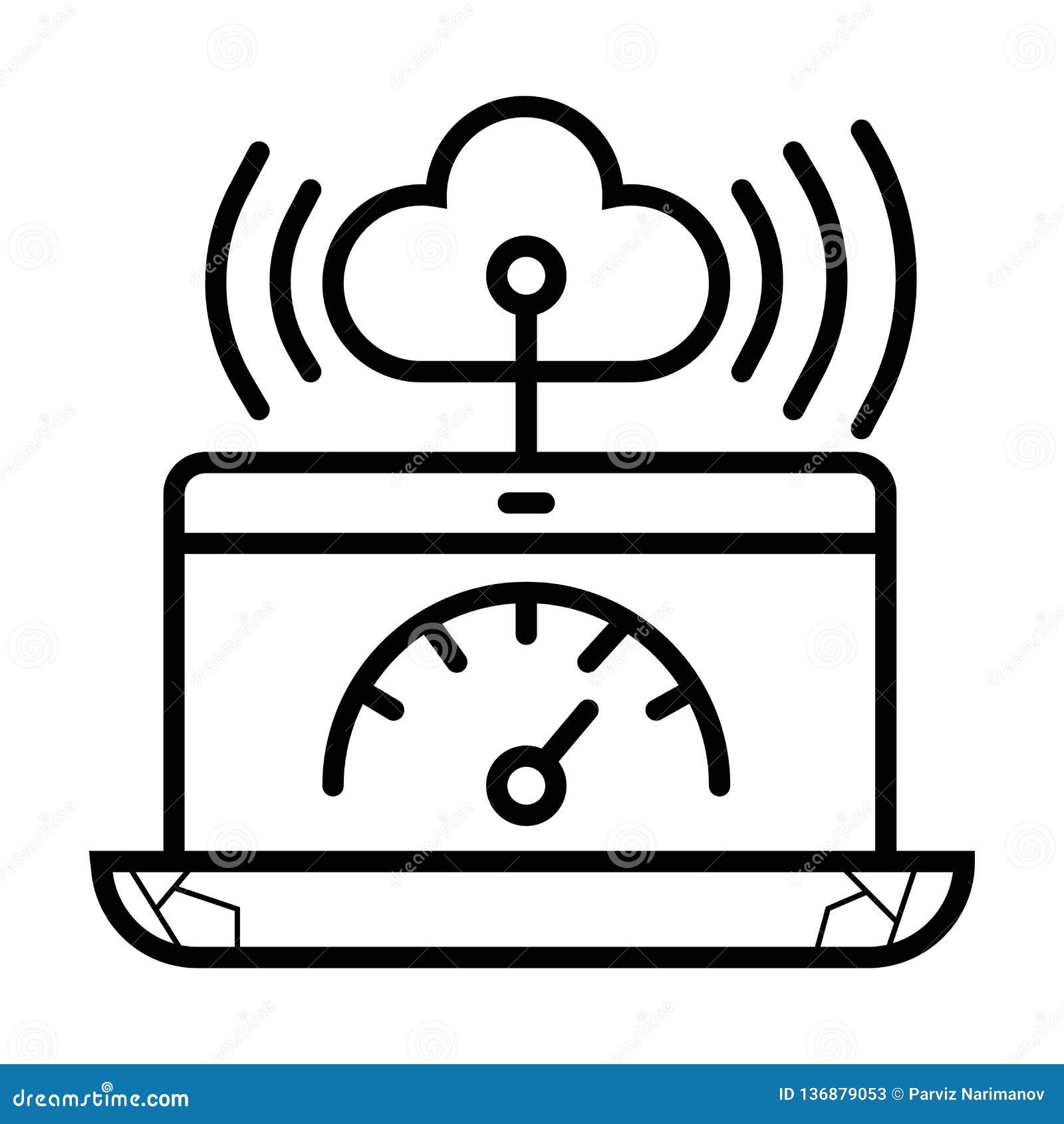 Speedtest Logo In Large Modern Data Center With Multiple Rows Of ...