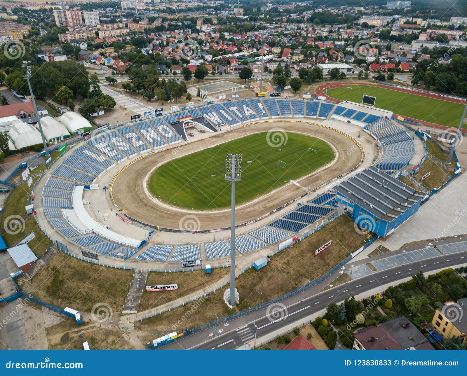 Speedway Stadium in Leszno from Sky Editorial Stock Photo - Image of ...
