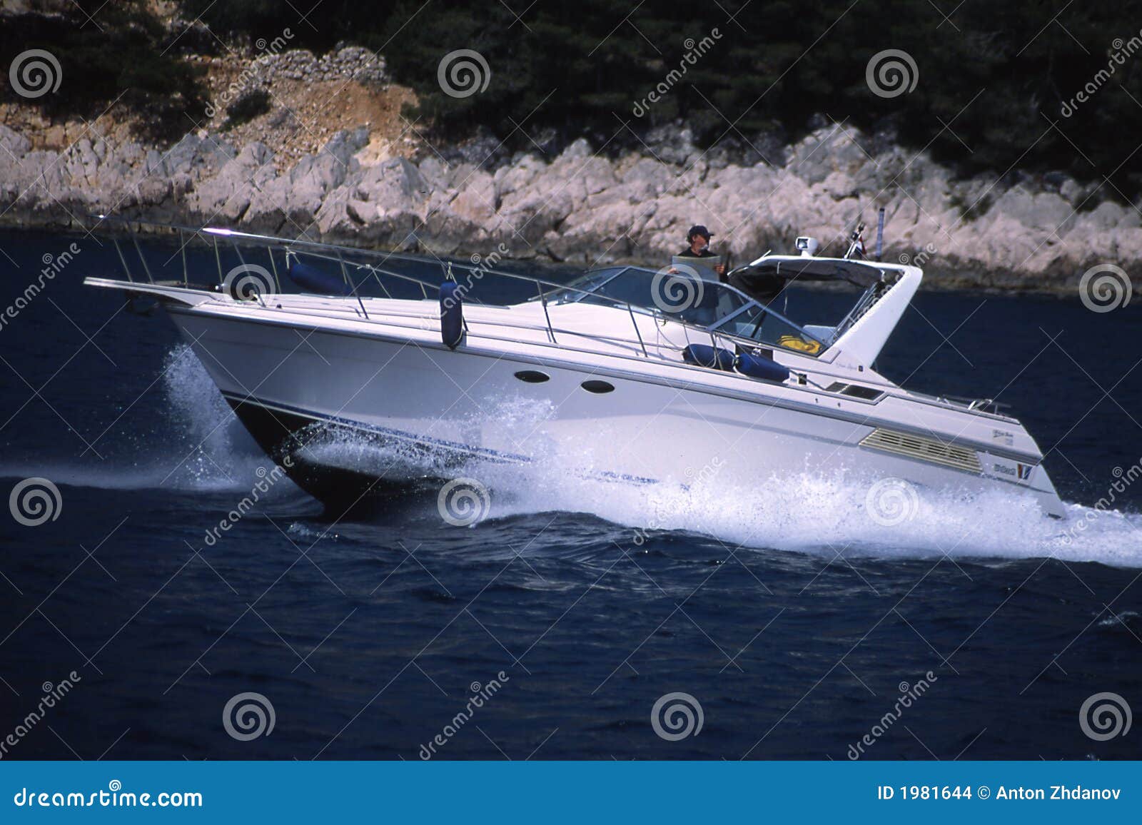 Speedy boat stock photo. Image of sailor, coast, boat - 1981644
