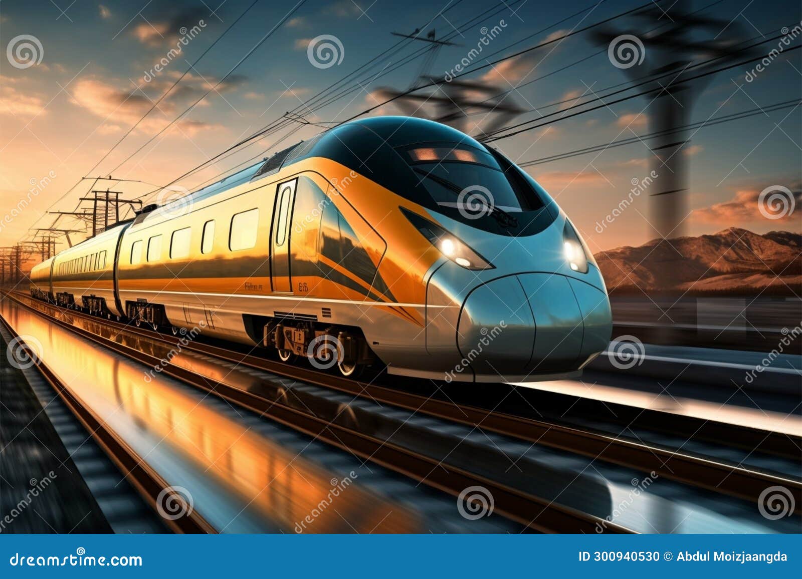 Speedy Train Running Fast Logo Using White Color On Dark Background ...