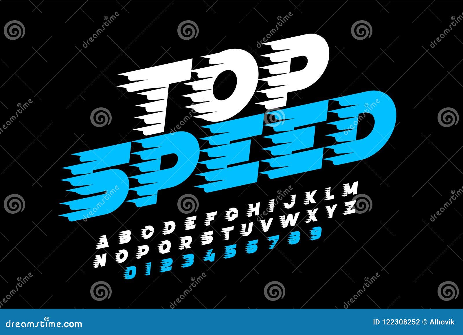 Speedy Font, Vector Illustration | CartoonDealer.com #122308252
