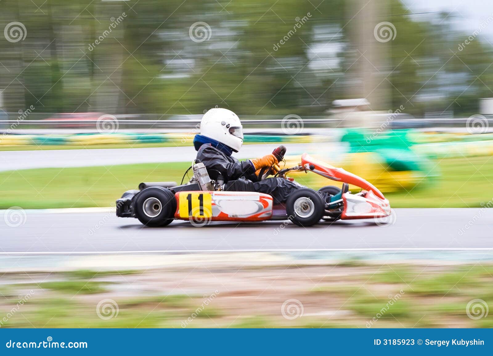 Speedy kart stock image. Image of kart, competition, track - 3185923