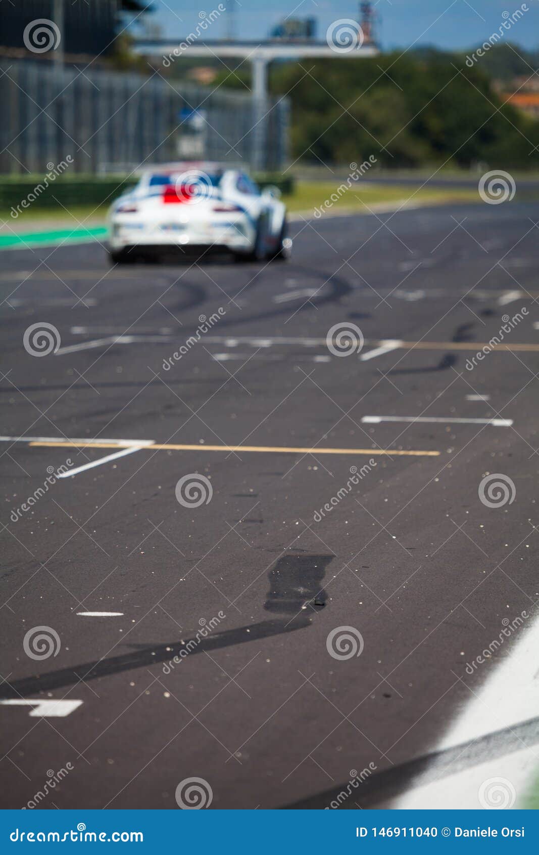 Speedy Supercar on the Road during the Race Created Some Drift on the ...
