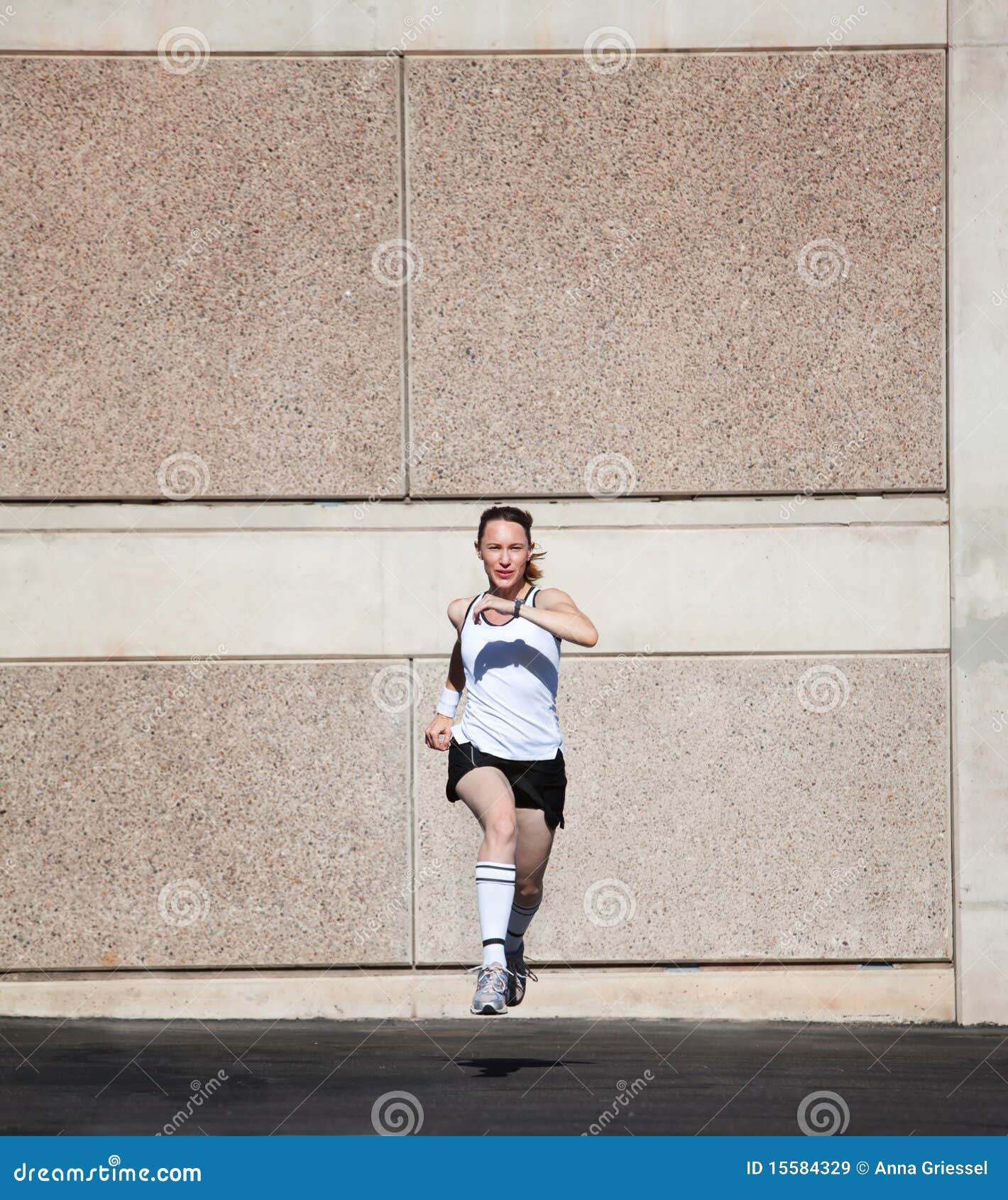 Speedy woman runs for fun. stock image. Image of black - 15584329